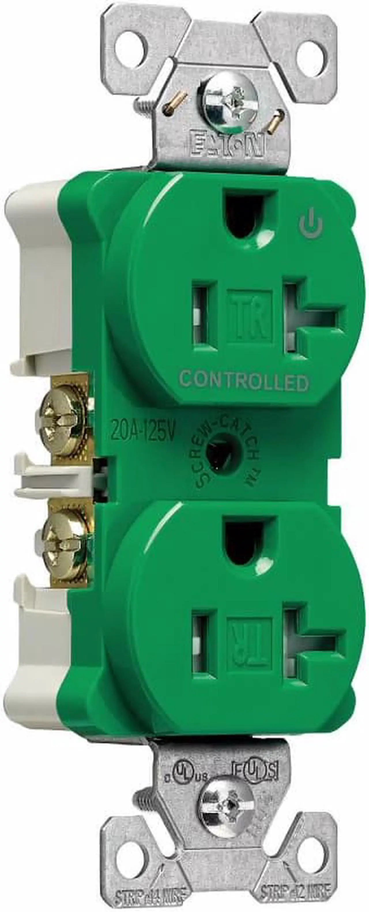 Eaton TR5362CHGN Arrow Hart, Tamper Resistant Half Control Heavy Duty ...