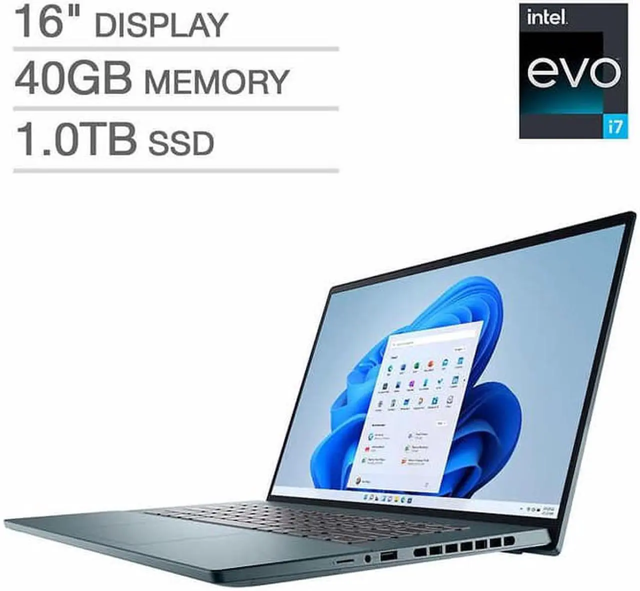 Dell Inspiron 16" Intel Evo Platform Laptop - 12th Gen Intel Core i7 ...