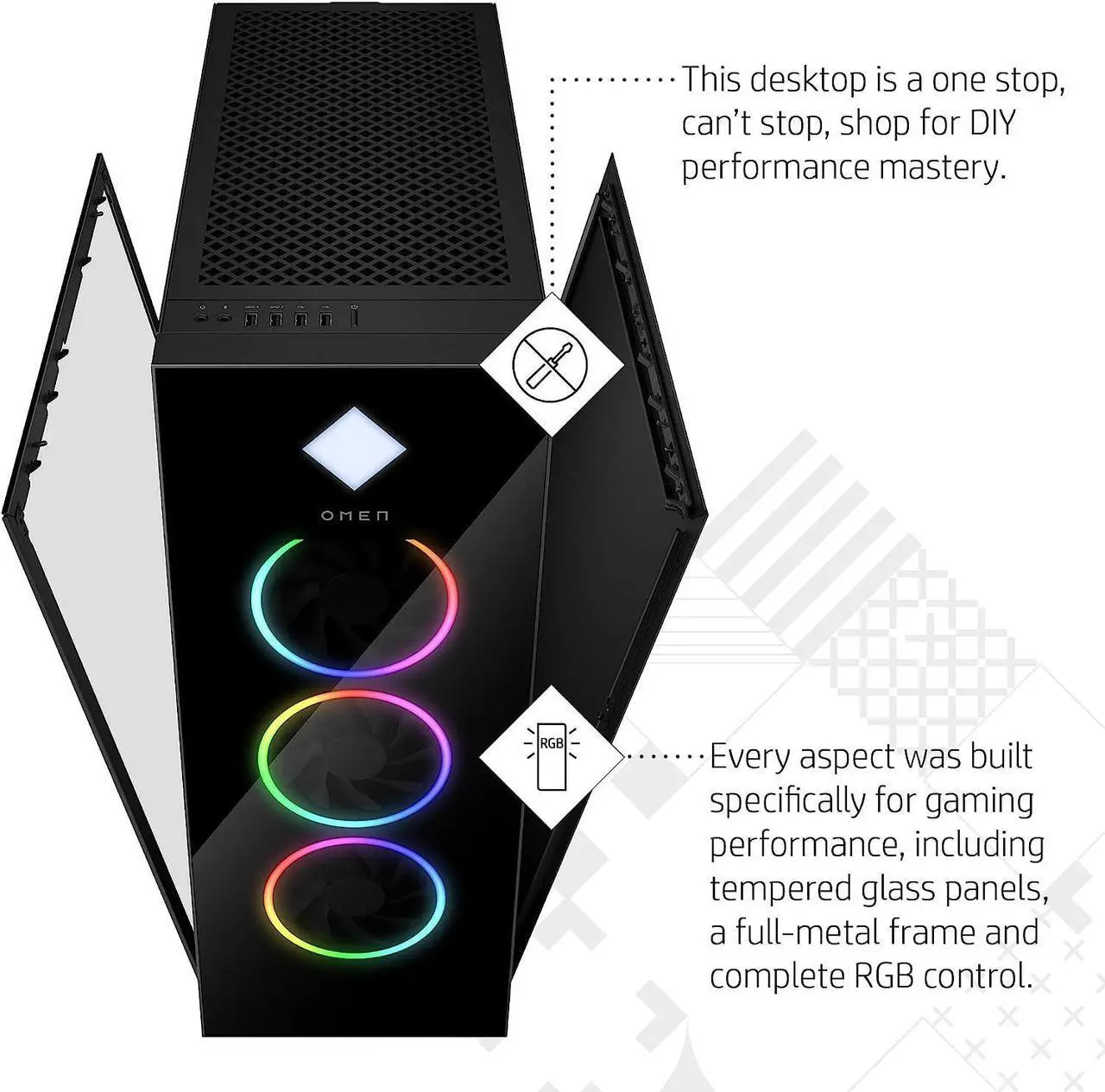 HP OMEN 45L Gaming Desktop, 13th Generation Intel Core i9-13900KF, 16 ...