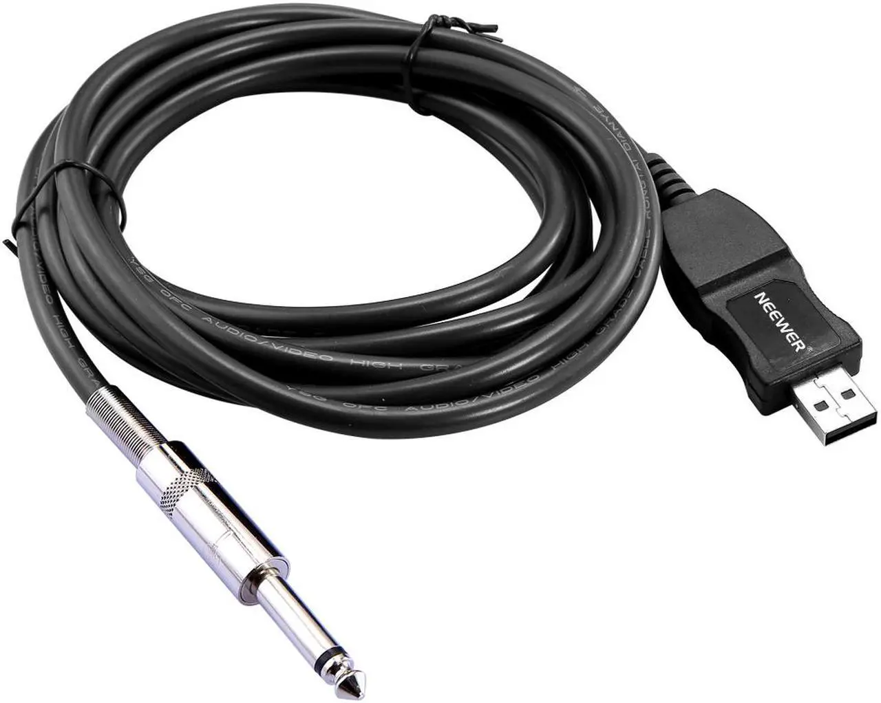 Neewer Guitar Bass To USB Link Cable Adapter for PC/MAC Recording ...