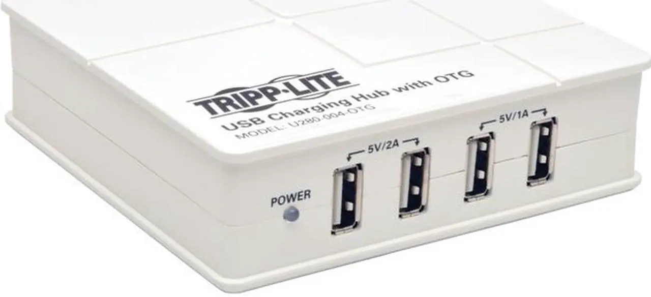 Tripp Lite 4-Port USB Charging Station with OTG Hub - 5V 6A / 30W USB ...