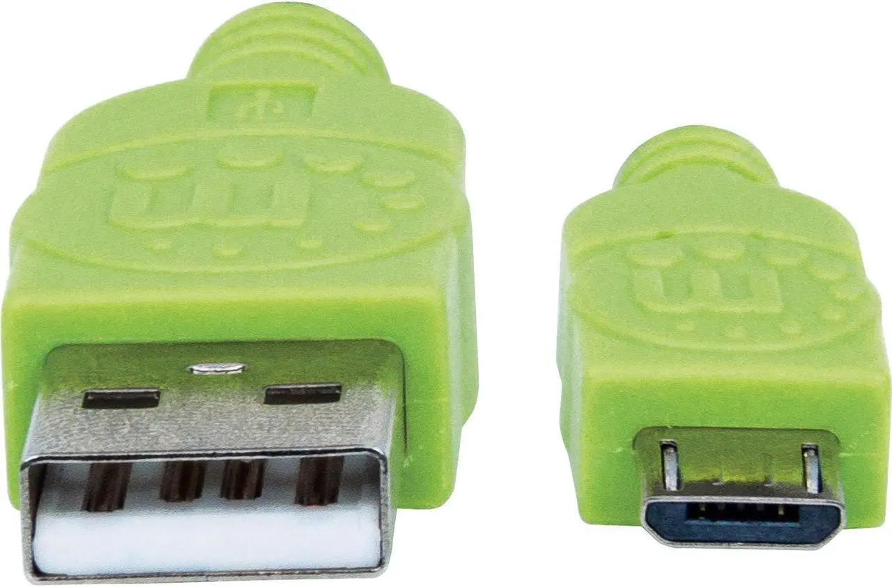 Manhattan A Male / Micro-B Male, 1 m (3 ft.), Black/Green - Newegg.com