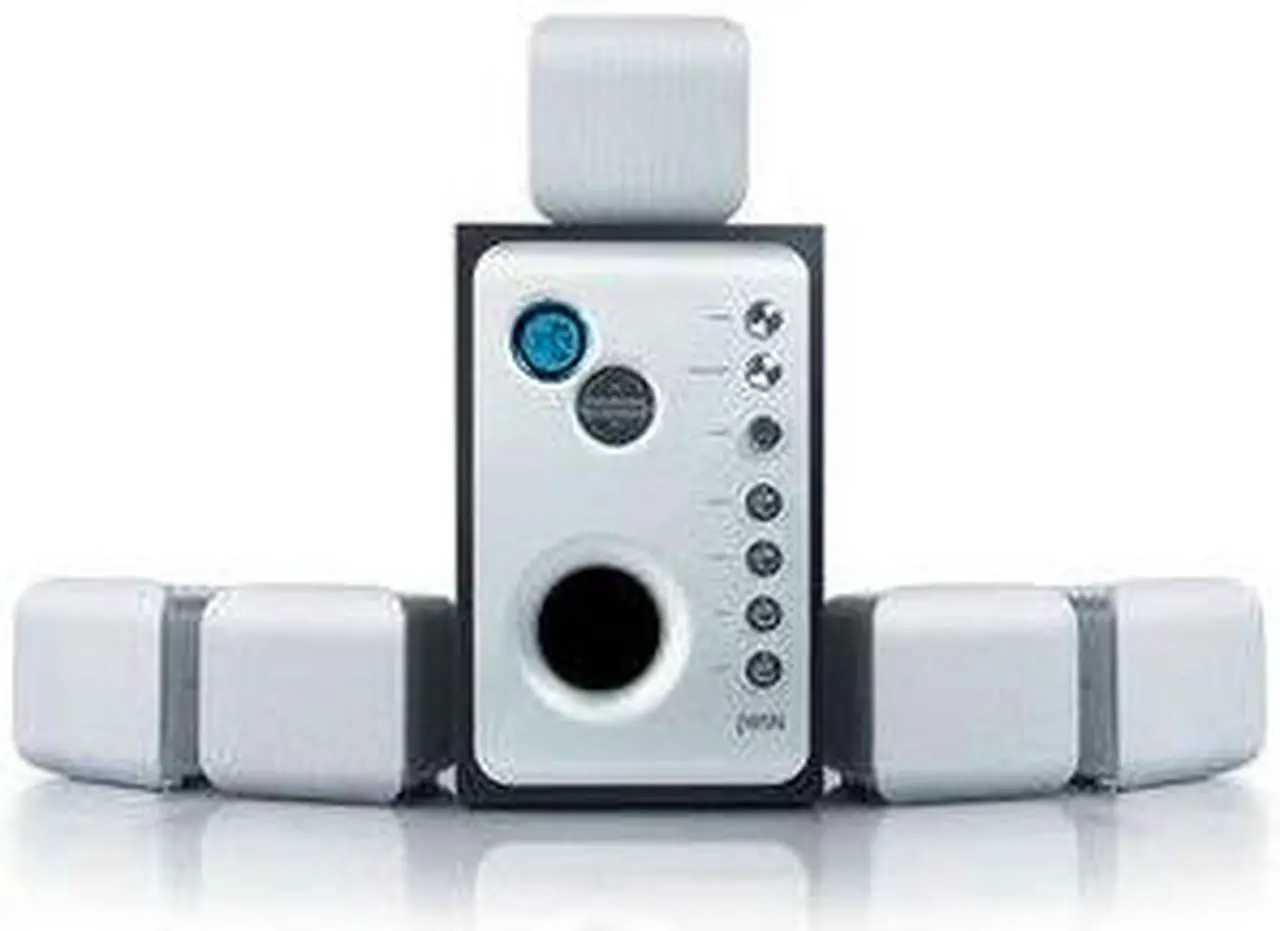 jWIN JS-P608 5.1CH Audio / Home Theater Speaker System with AM/FM Radio ...