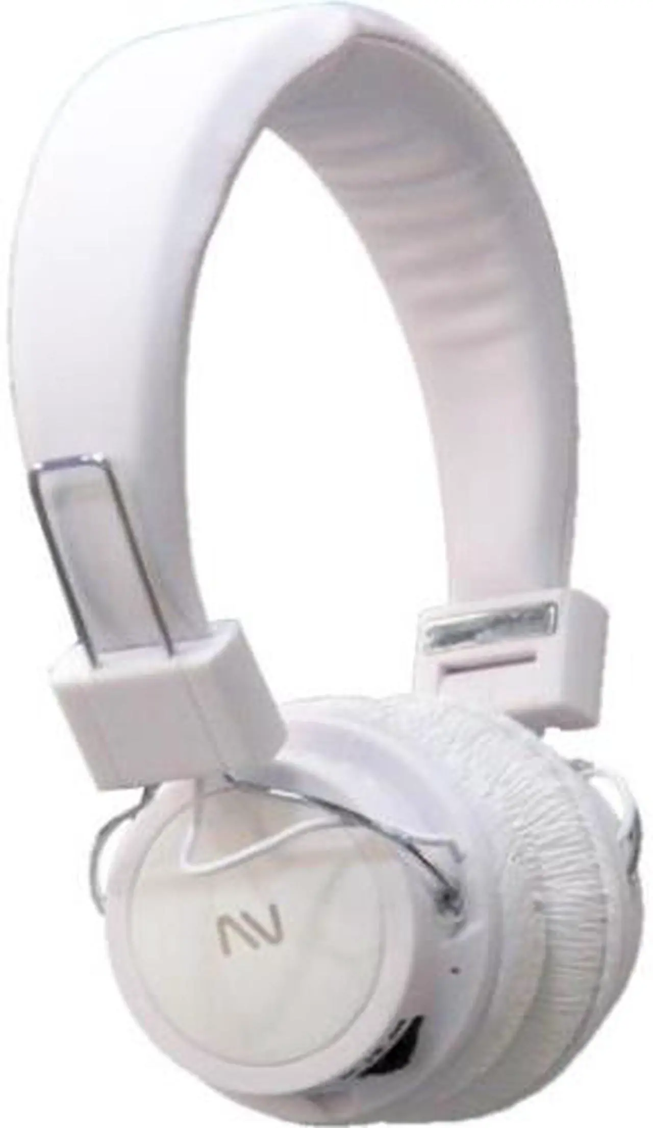 Nutek White HP-77MF-2 HEADPHONE (WHT) Mic, FM, SD, Built in ...