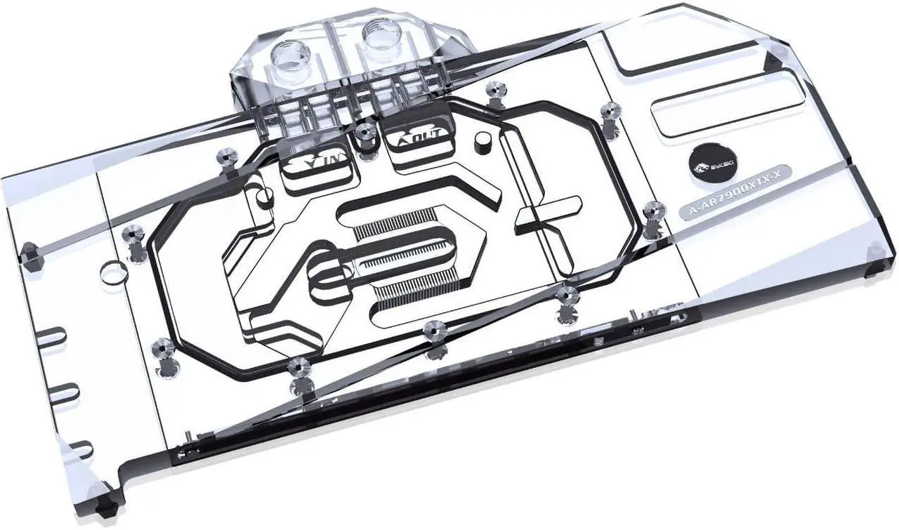 Bykski Full Coverage GPU Water Block and Backplate For ASRock Radeon RX ...