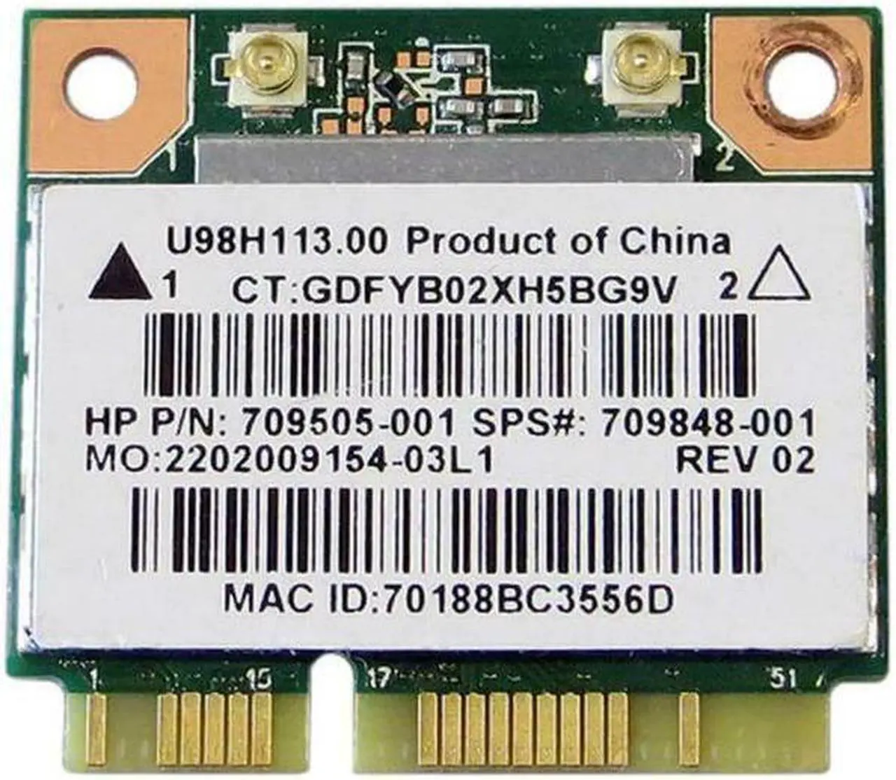 Refurbished: Genuine HP Realtek RTL8188EE 802.11 bgn 1x1 WiFi card New ...