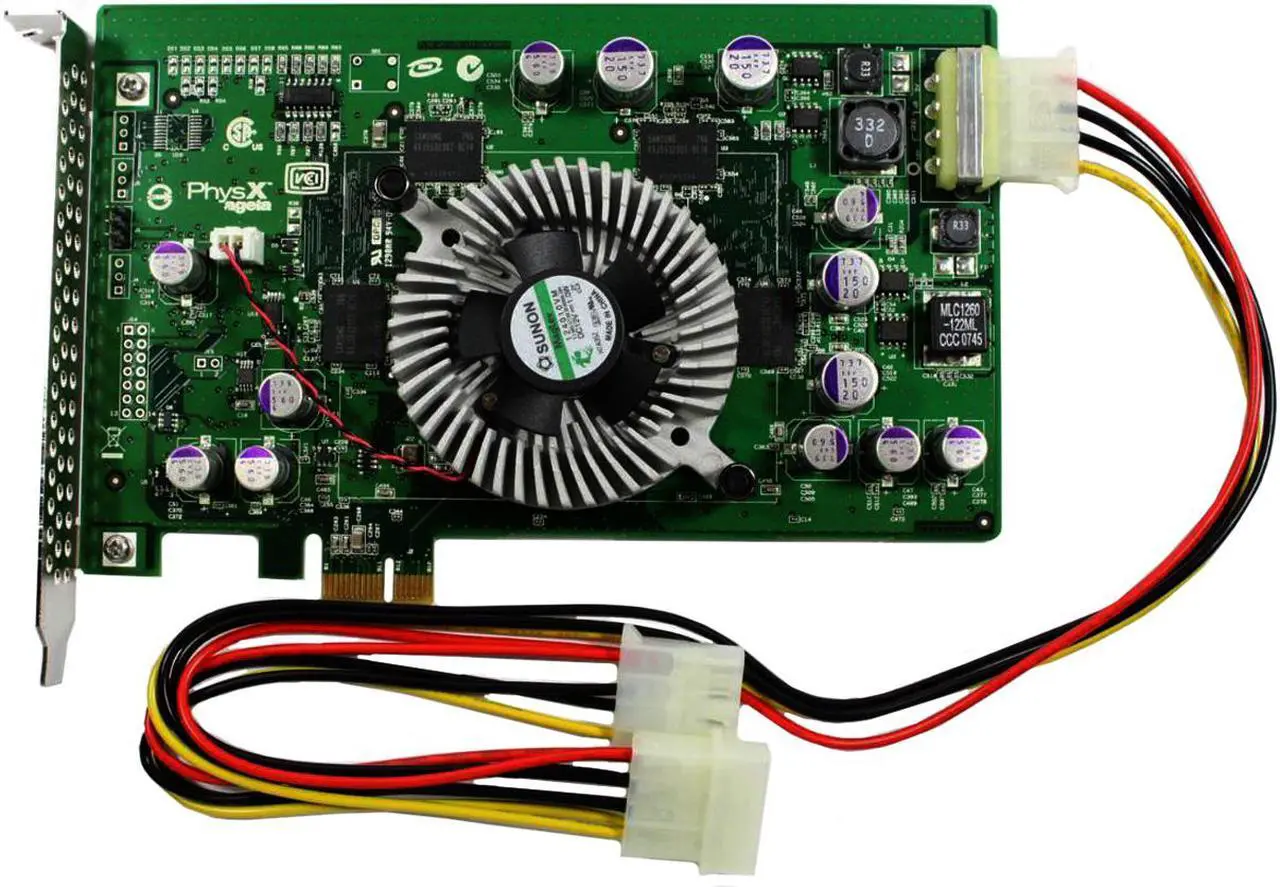 Dell Nvidia Ageia PhysX 128MB DDR3 PCIe x1 Accelerator Video Card W056C - Newegg.com