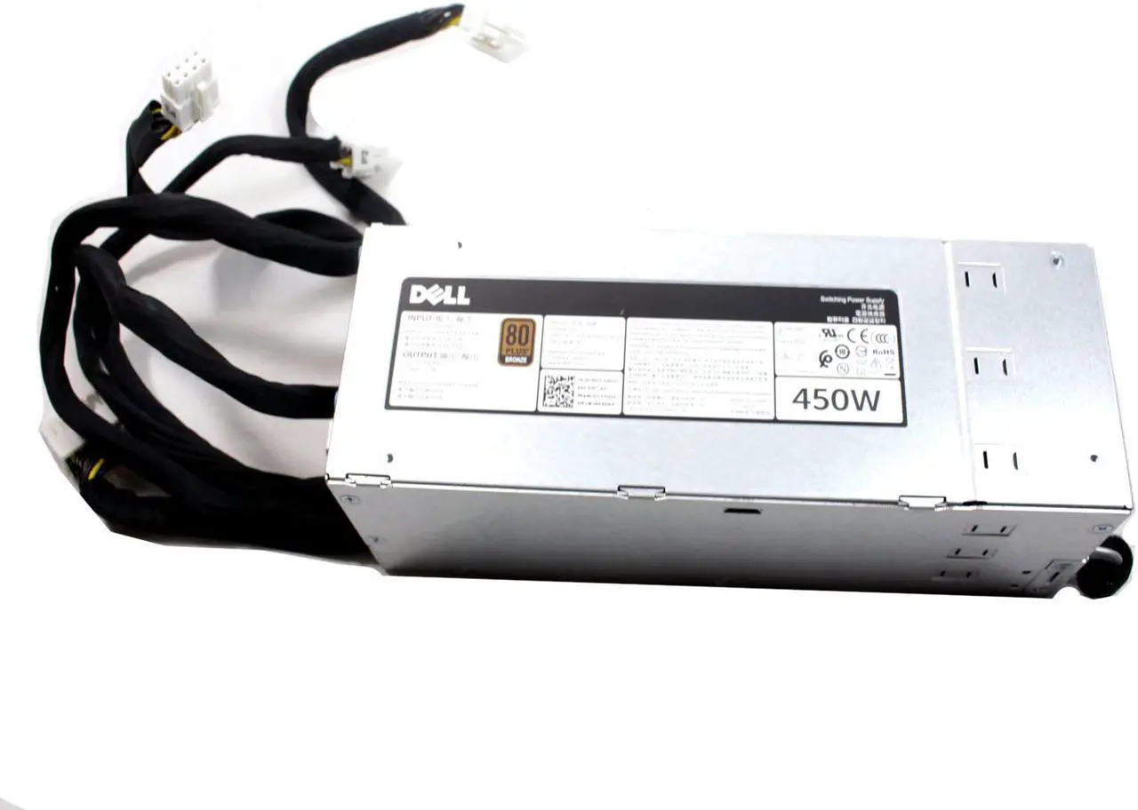 NEW Dell 450W Switching Power Supply H3DKF DPS-450AB-7 80+ Bronze D450E ...