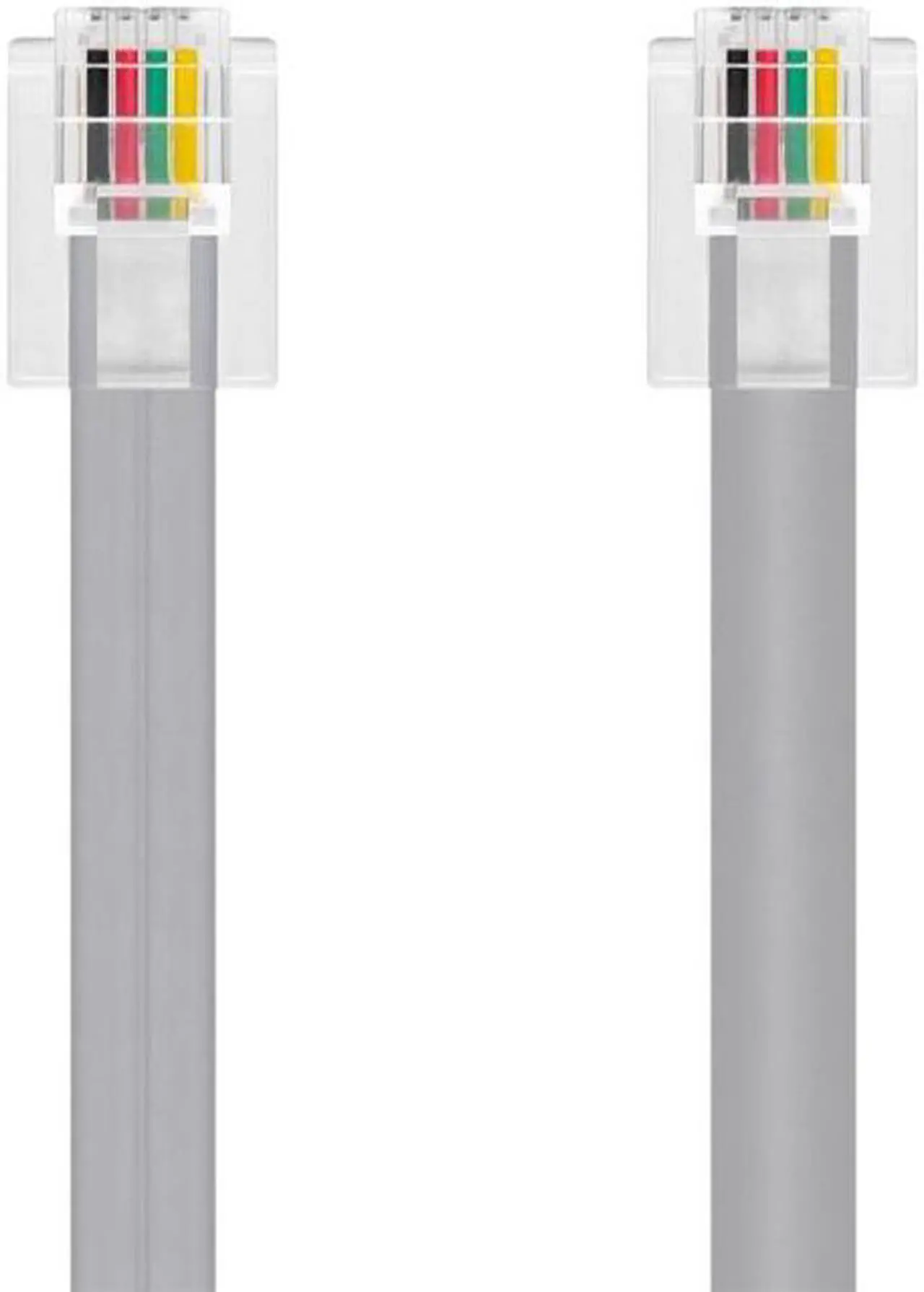 Monoprice Landline Telephone Cable - 50 Feet - RJ11(6P4C) Straight for ...