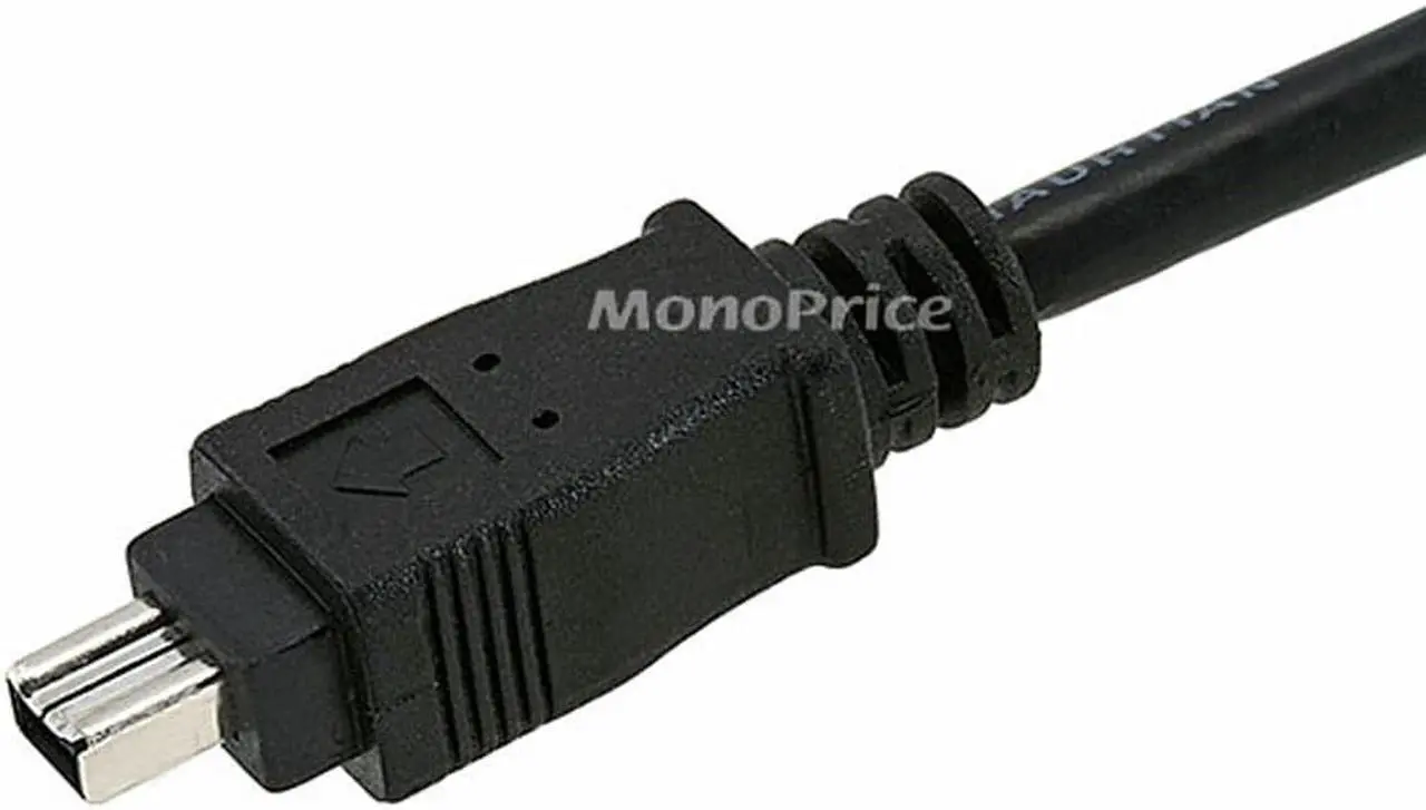 Monoprice Ieee-1394 Firewire Ilink Dv Cable 4P-4P M/M - 3Ft (Black ...