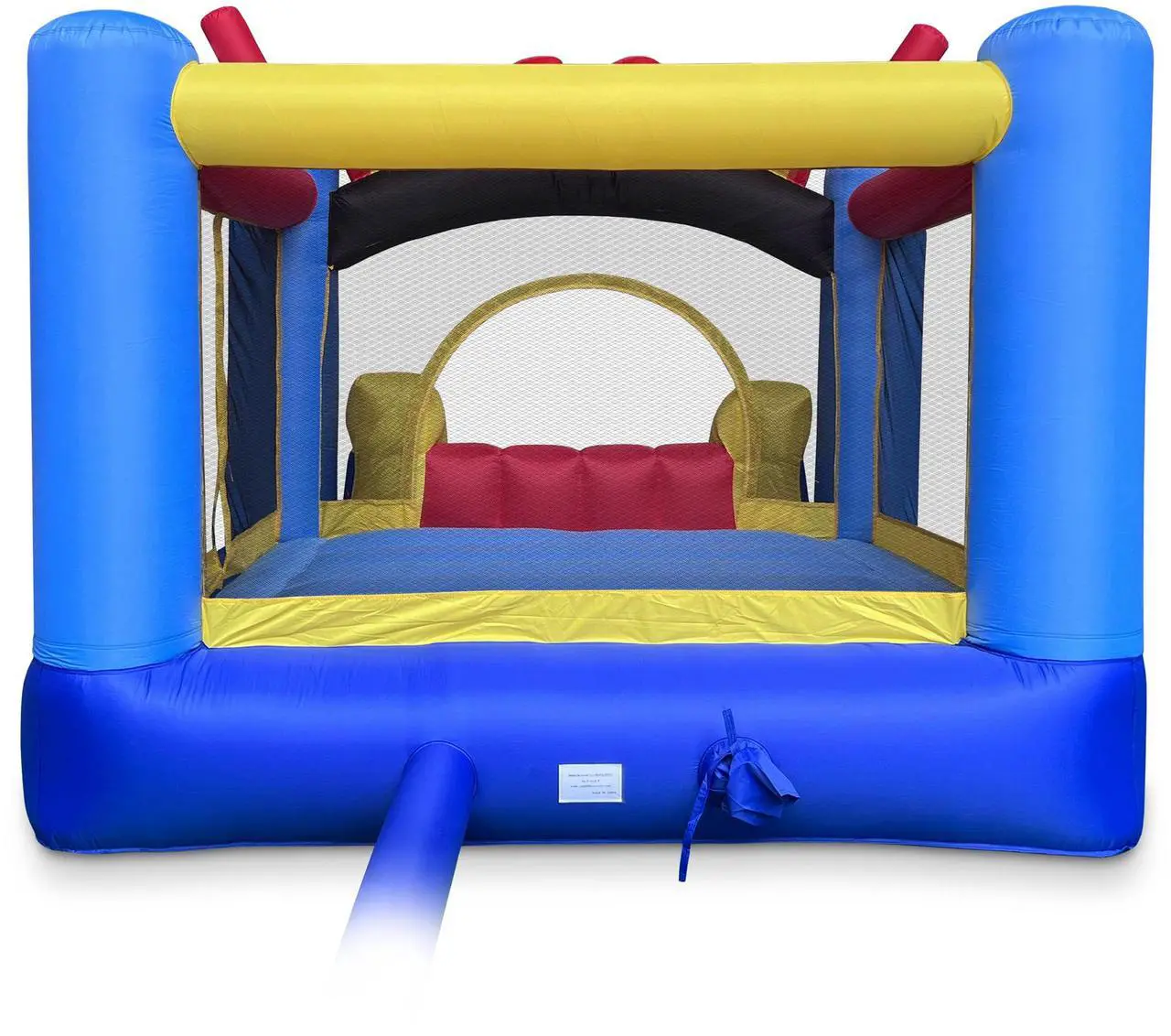 Cloud 9 Inflatable Bounce House and Blower, Race Car Track Theme Bouncer for Kids with Slide and ...