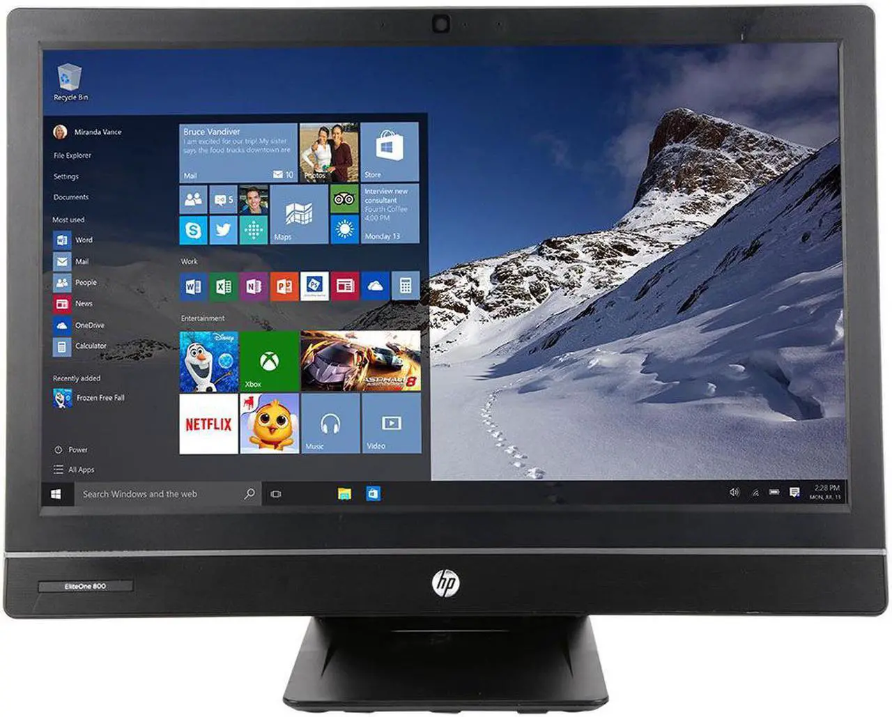 Refurbished: HP EliteOne 800 G1 All-in-One Intel Core i7-4770, 16 GB ...