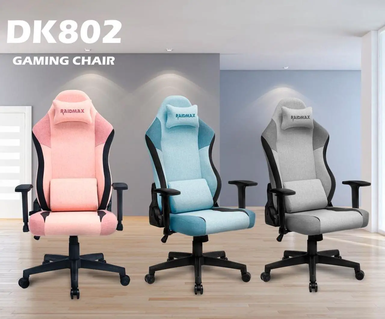 Raidmax Gaming Chair Office Compact Size with PU Leather with Padded Arm Rest, Adjustable Height ...