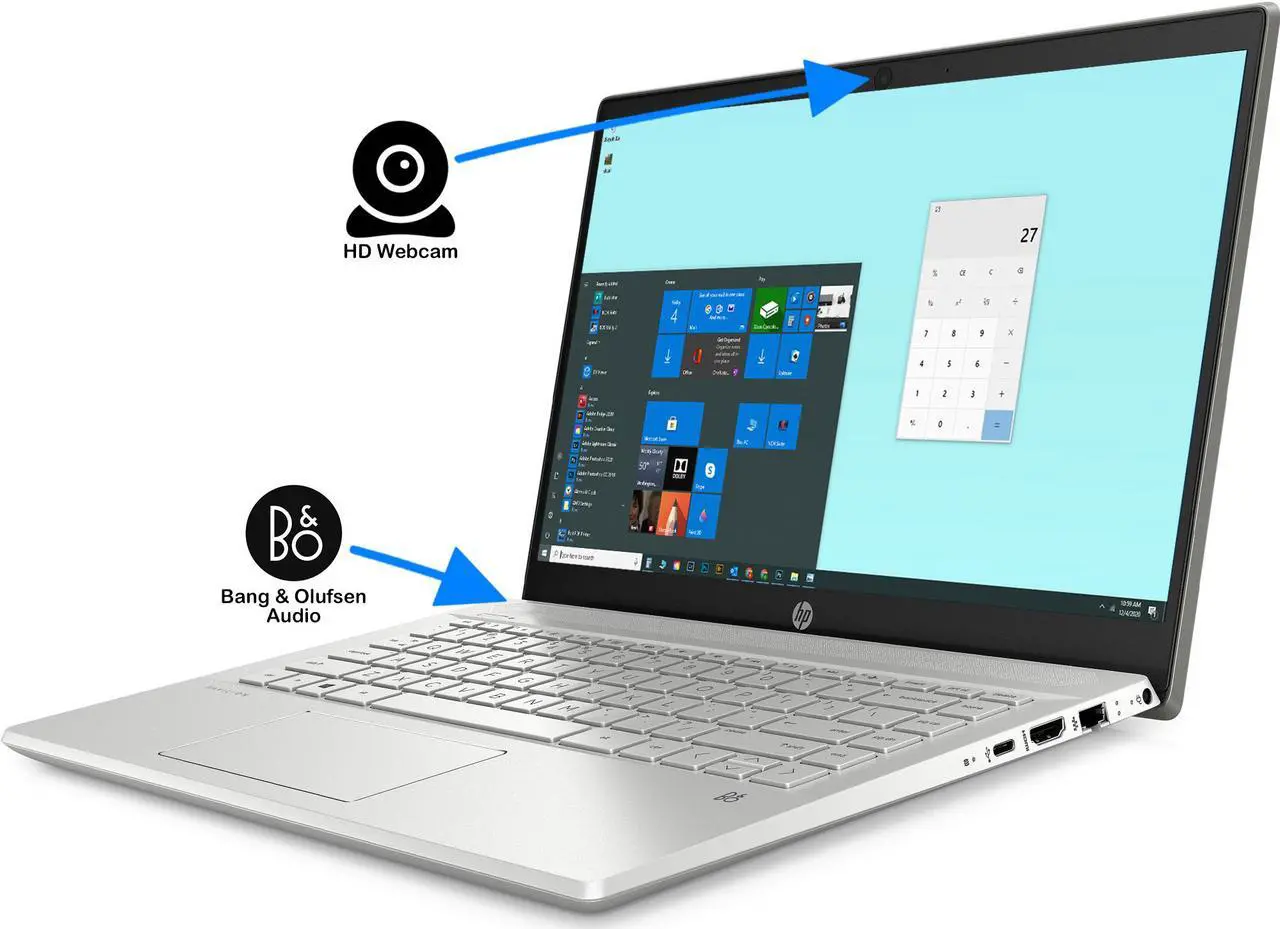 HP Pavilion 14 Notebook, 14" HD Display, Intel Core i5-1035G1 Upto 3 ...