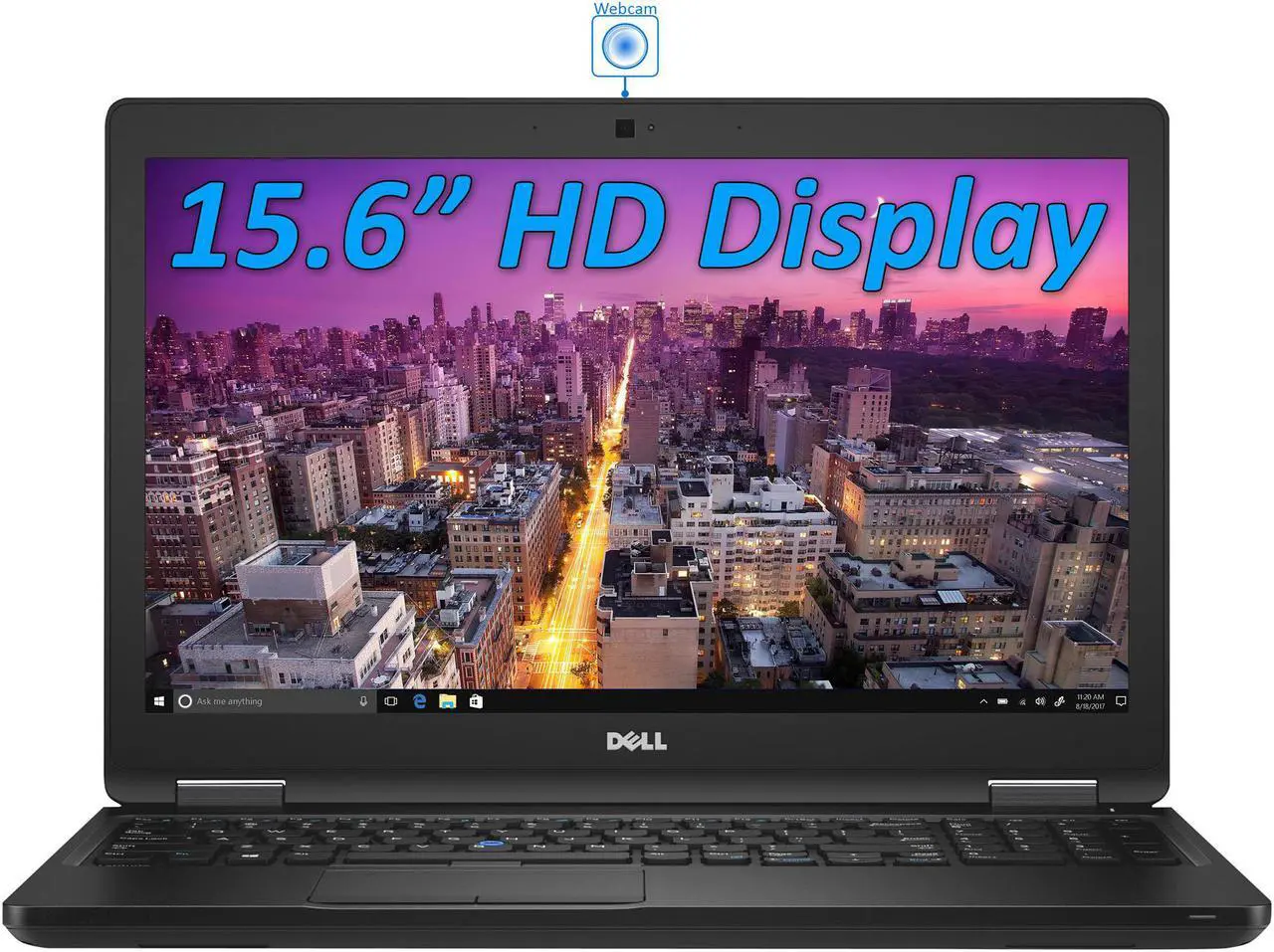 Dell Latitude 5580 Notebook, 15.6" Anti-glare HD, Intel Dual-Core i5 ...