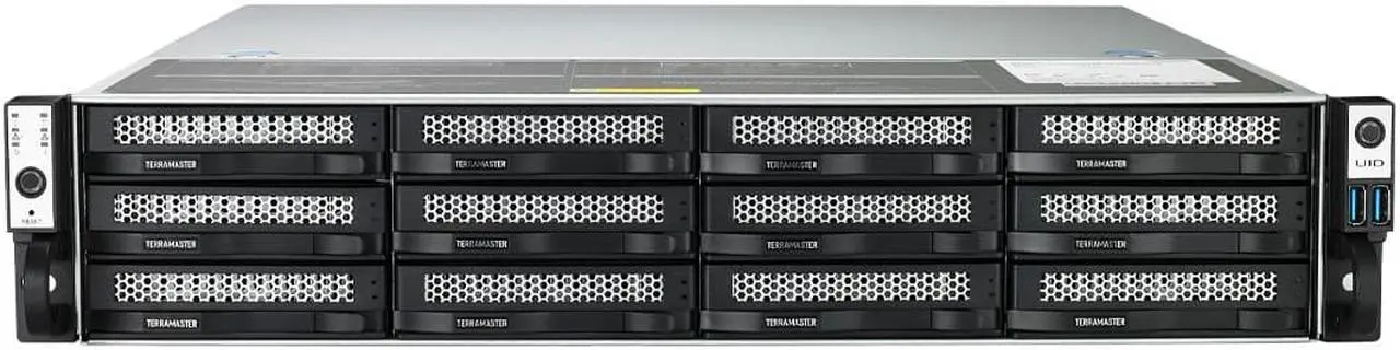 TERRAMASTER U12-423 2.5GbE NAS Rackmount 2U 12-Bay High Performance ...