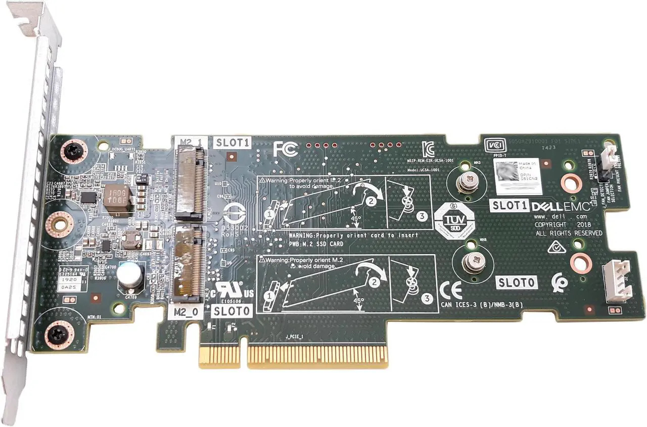 Dell BOSS controller card PCI-E x8 for dual M.2 SSD for PowerEdge ...