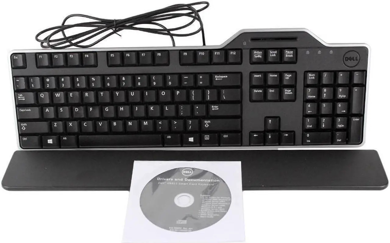 OEM Dell KB813 Black USB English Keyboard with Smart Card Reader ...