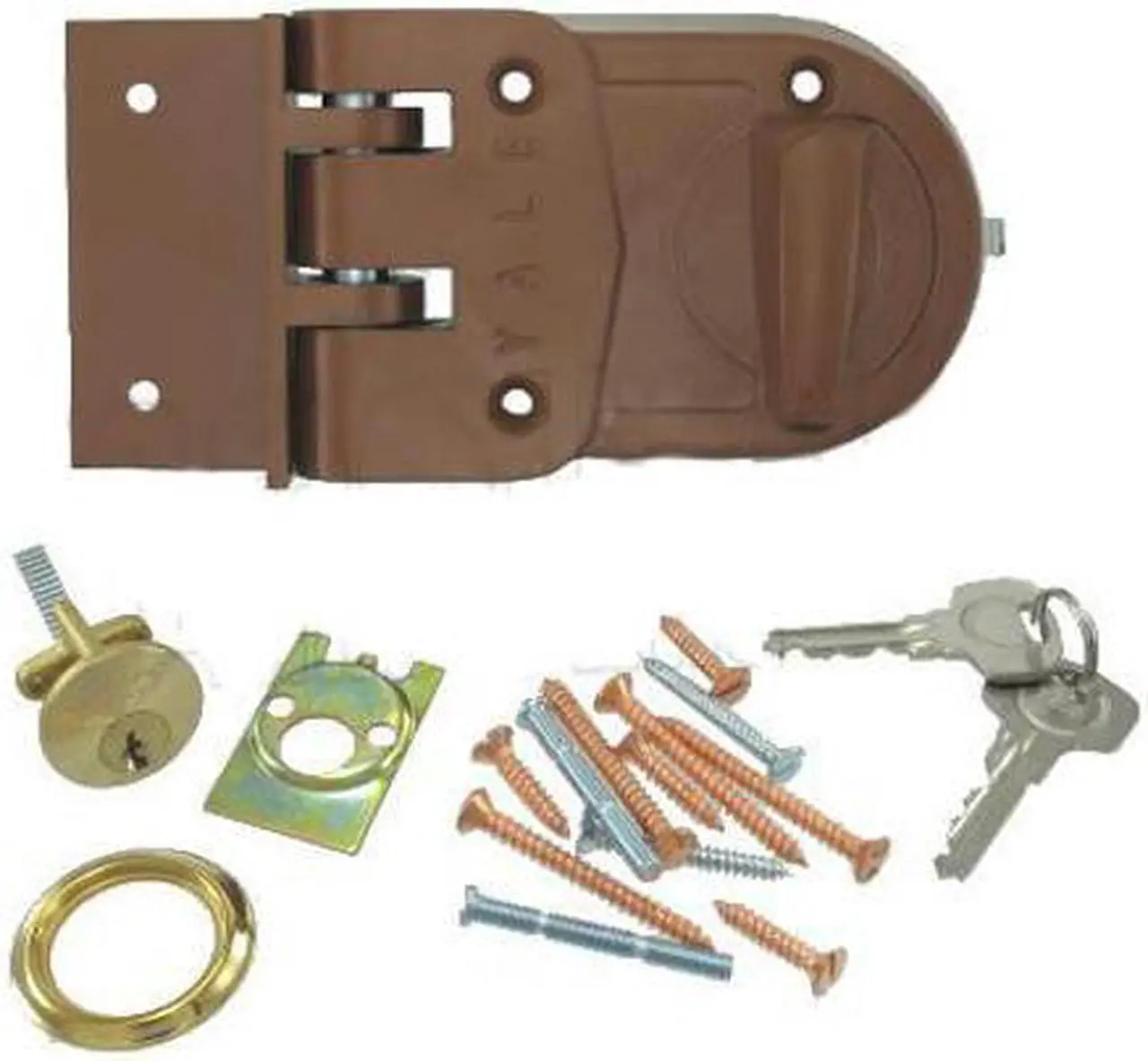 Yale Security, V197, Jimmy Proof Single Cylinder Deadlock, Two Hardened ...