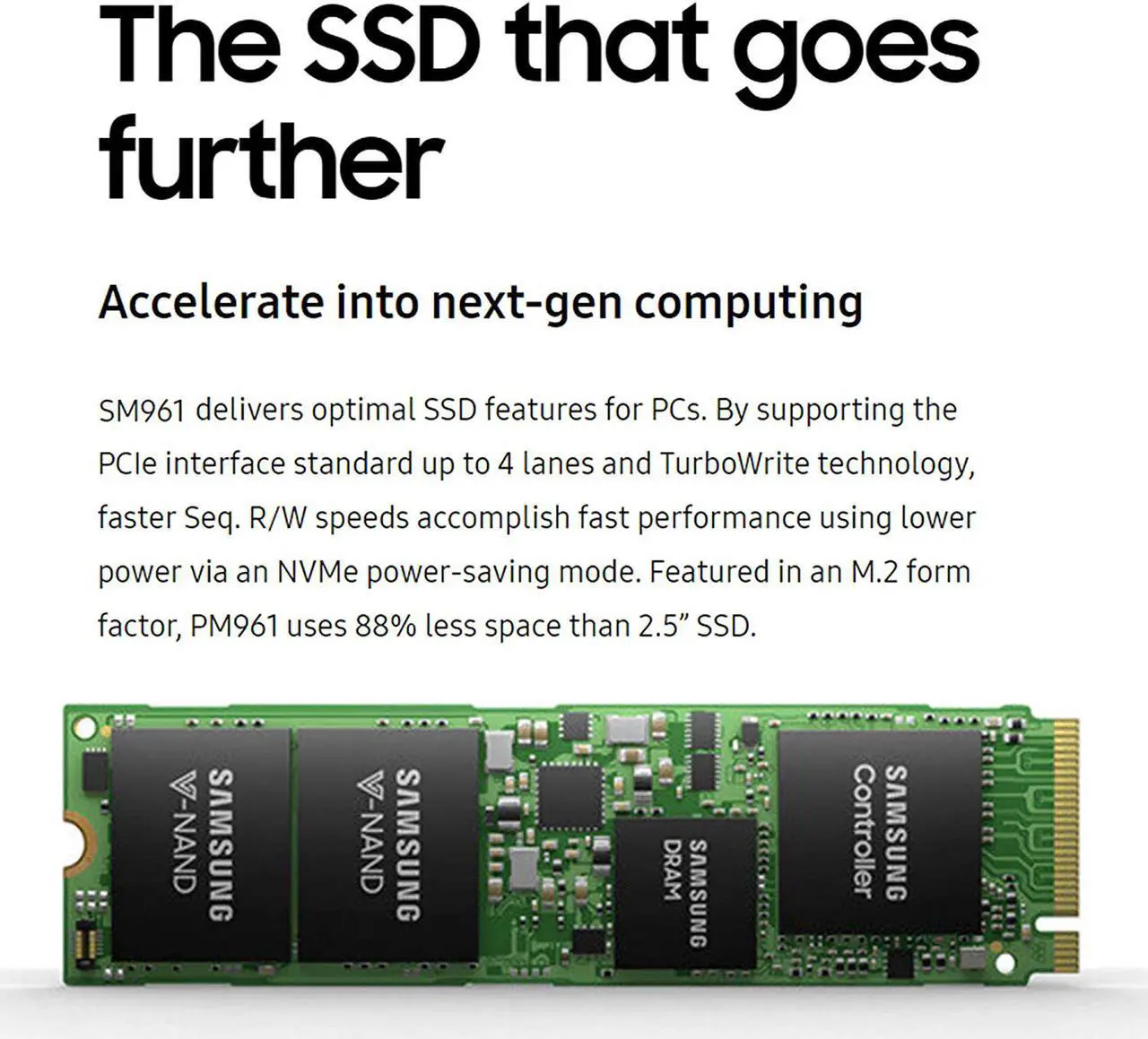 Samsung PM961 512GB NVMe SM961 MZVLW512HMJP-00000 MZ-VLW5120 M.2 80mm ...