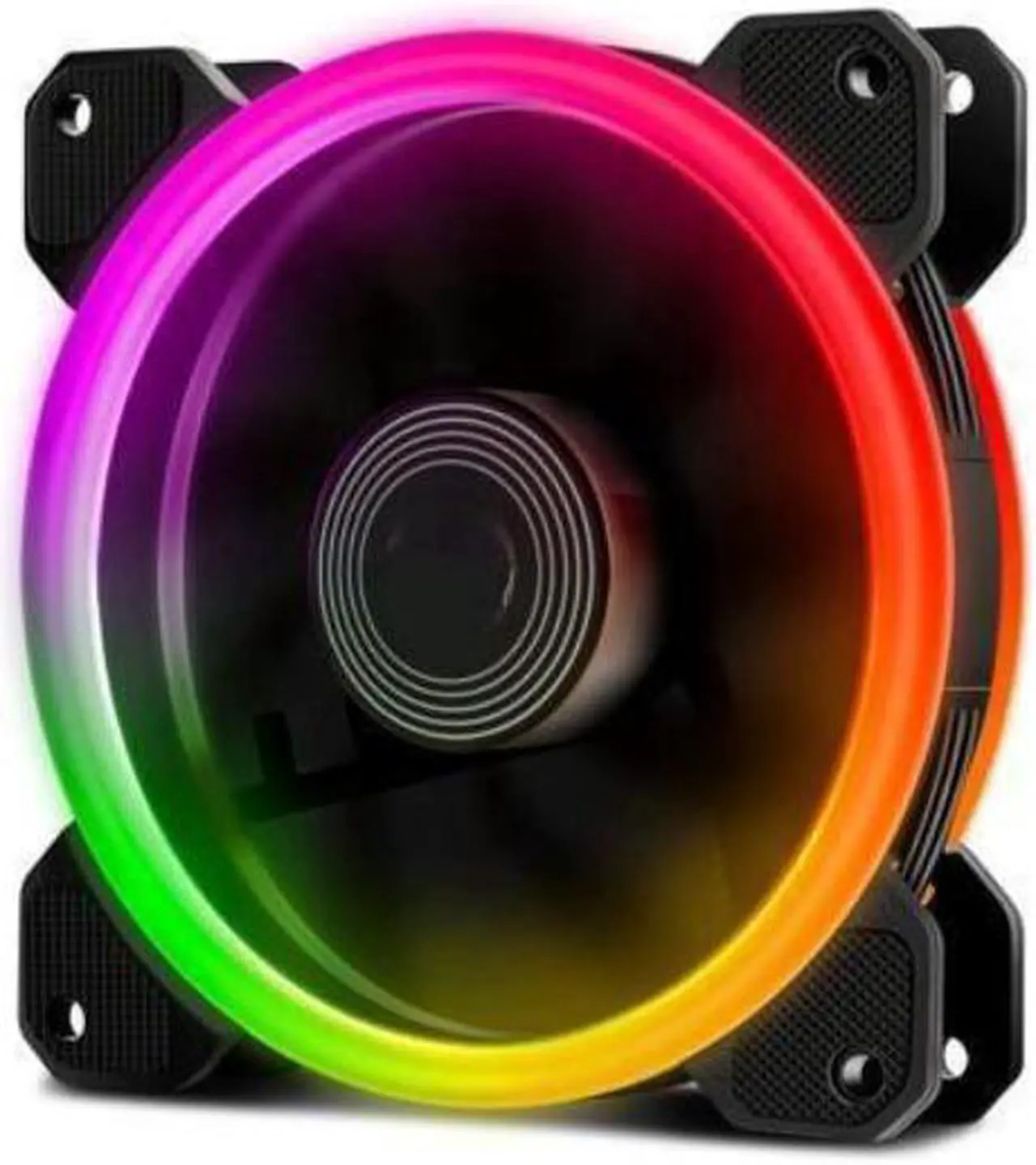 Aurora 1-Pack DR12 Case Fan RGB LED 120mm High Performance High Airflow ...