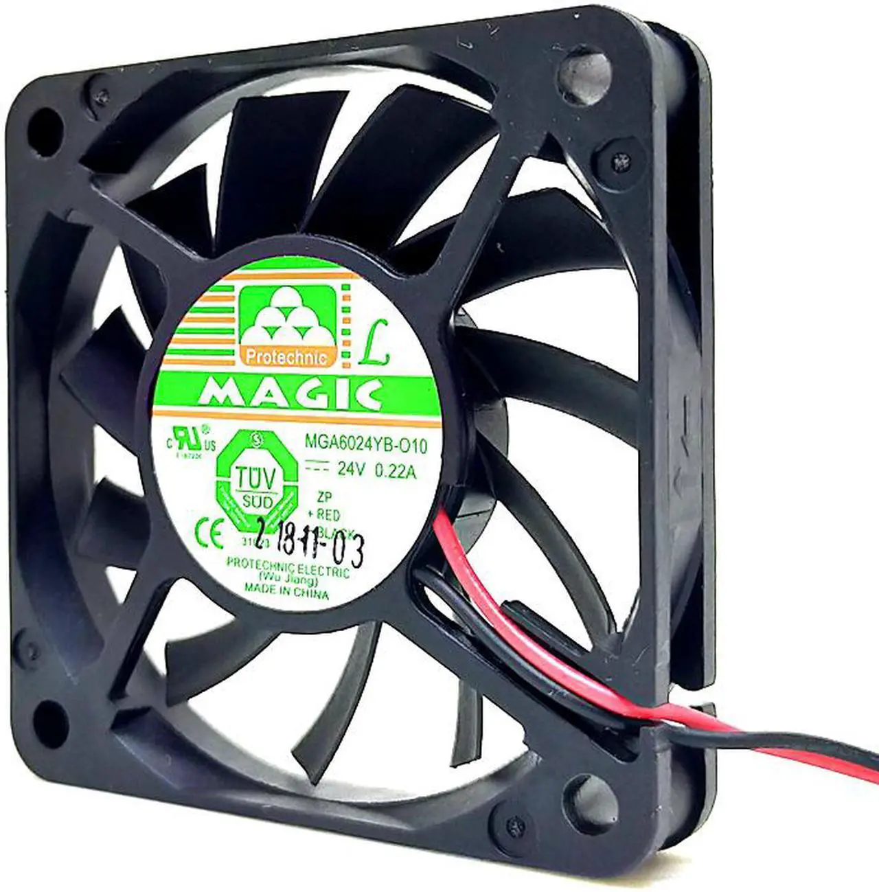 60mm 10mm slim radiator cooler Yongli 6010 fan mga6024yb-o10 DC 24V 6cm violent large volume DC ...