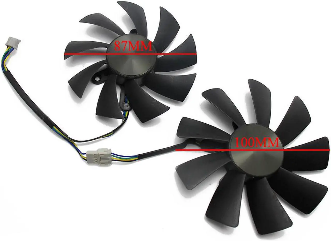 87MM GA92B2U 100MM GAA8S2H GAA8B2U 4Pin Cooler Fan ZOTAC GTX 1060 1070 ...