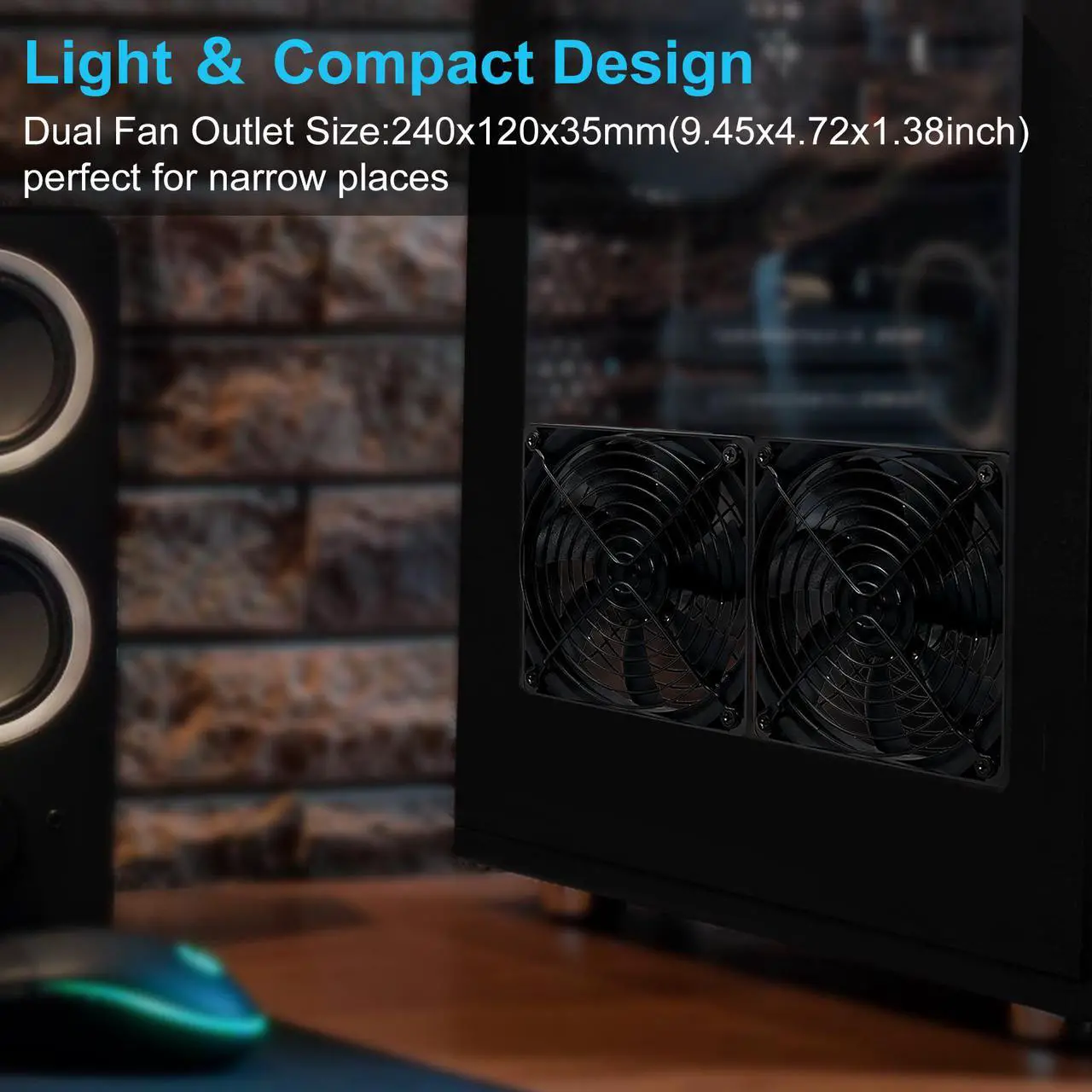 NEW 120mm DC 5V USB Fan Mining Computer Chassis Workstation Radiator ...