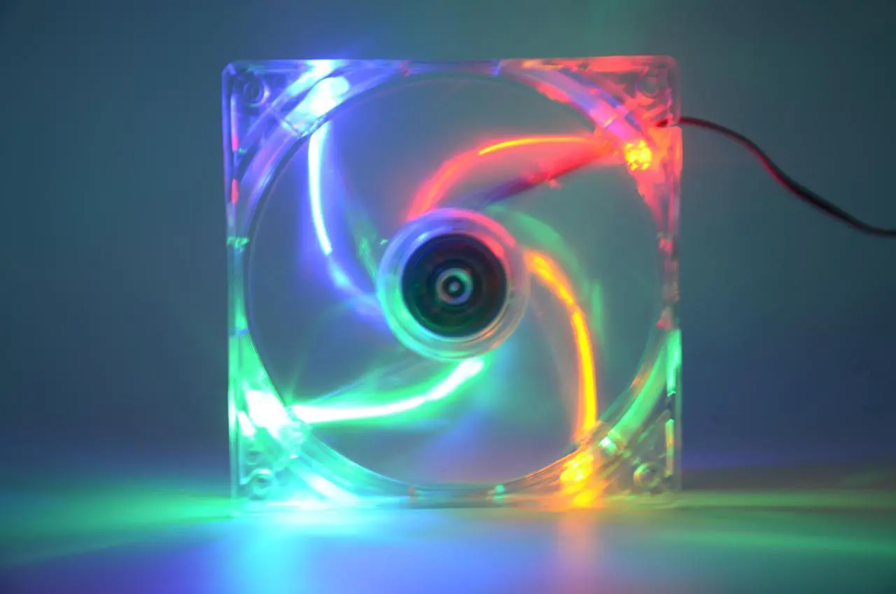 12CM case cooler 120mm LED multi color 12V 4Pin 120x25mm Computer PC ...