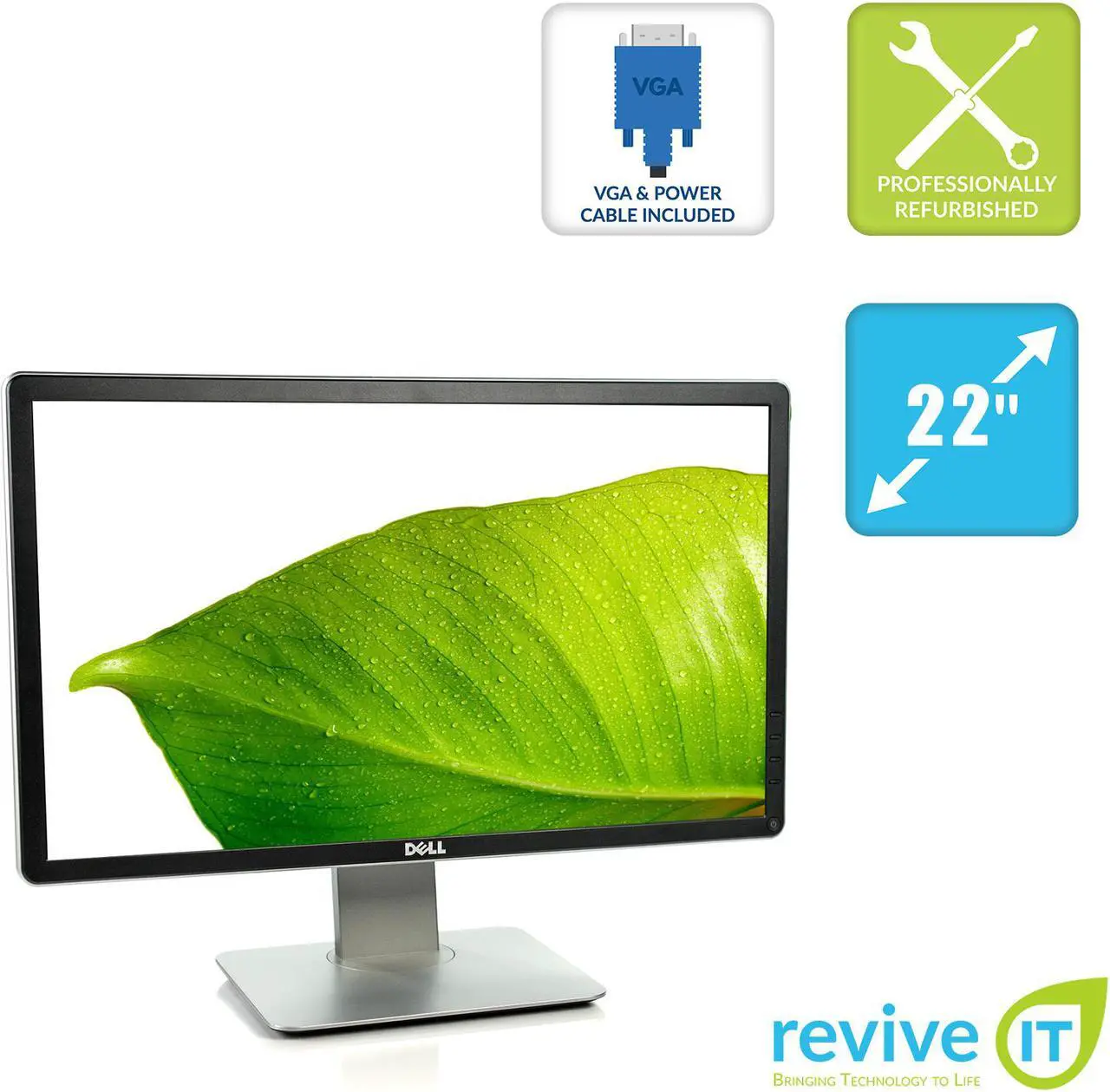 Refurbished: Dell P2214H 22" Widescreen IPS LED Backlit LCD Monitor ...
