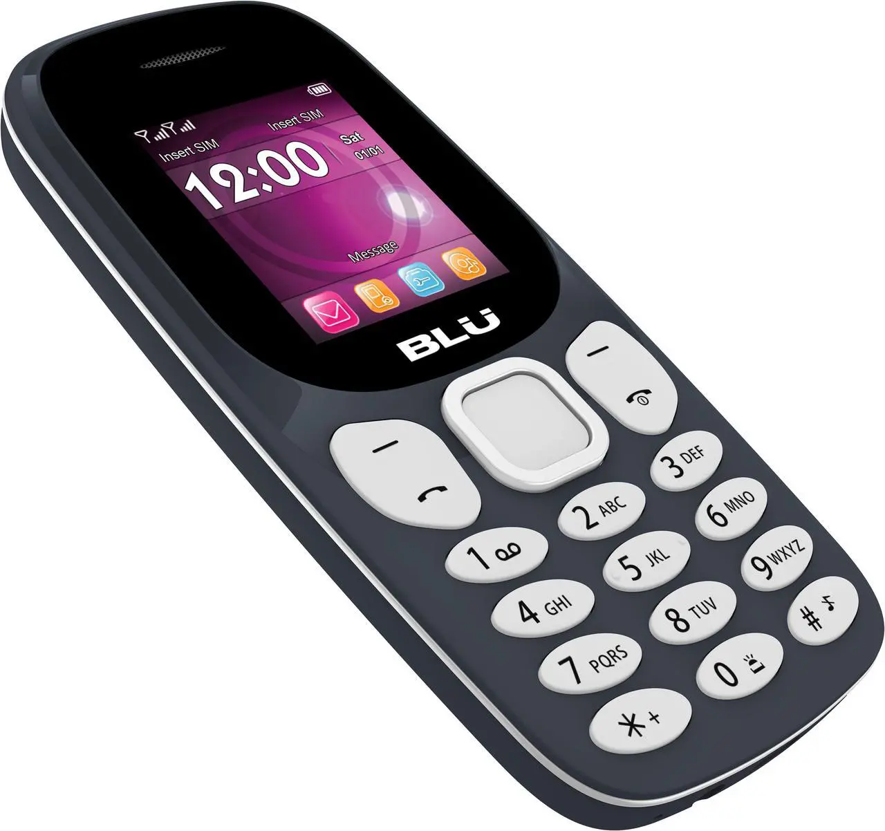 BLU Tank Jr T590 Unlocked GSM Dual-SIM Feature Phone w/ Built-in ...