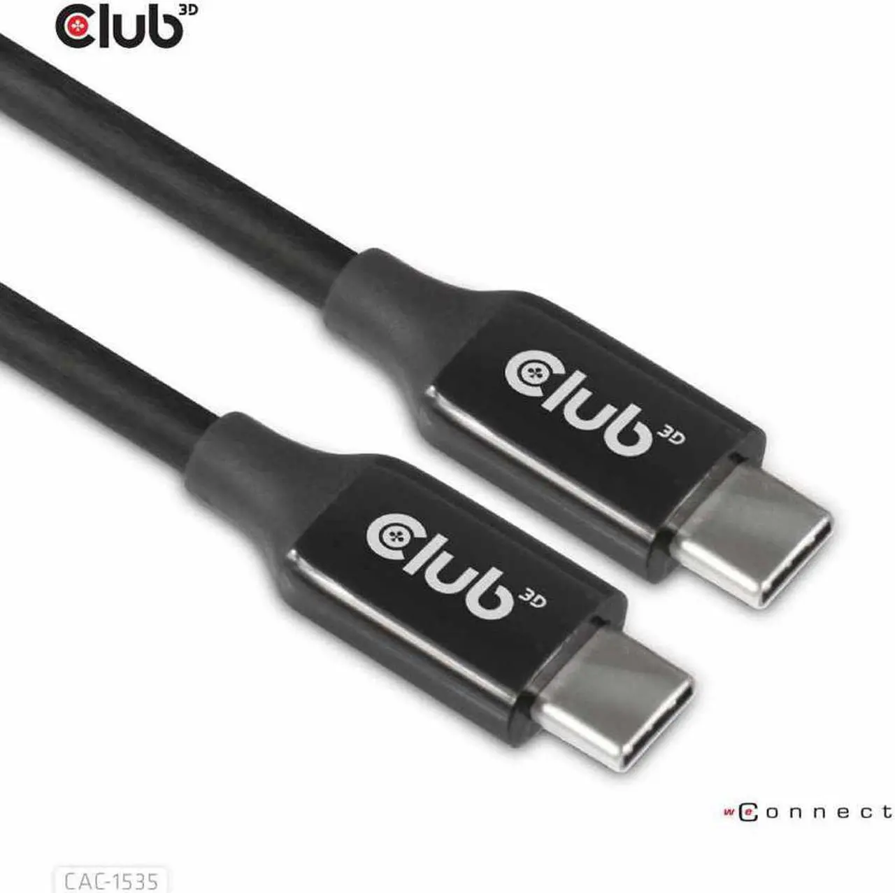 Club3D USB-C 3.2 Gen2 to USB-C Active Bi-directional Cable 8K60Hz Male ...
