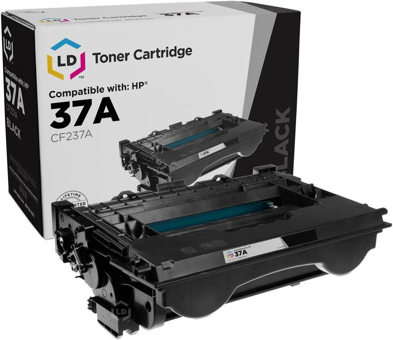 LD Products Compatible Toner Cartridge Replacement for HP 37A CF237A ...