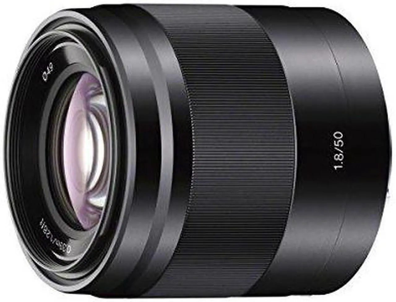 50mm f/1.8 Mid-Range Prime Lens; Black - Newegg.com