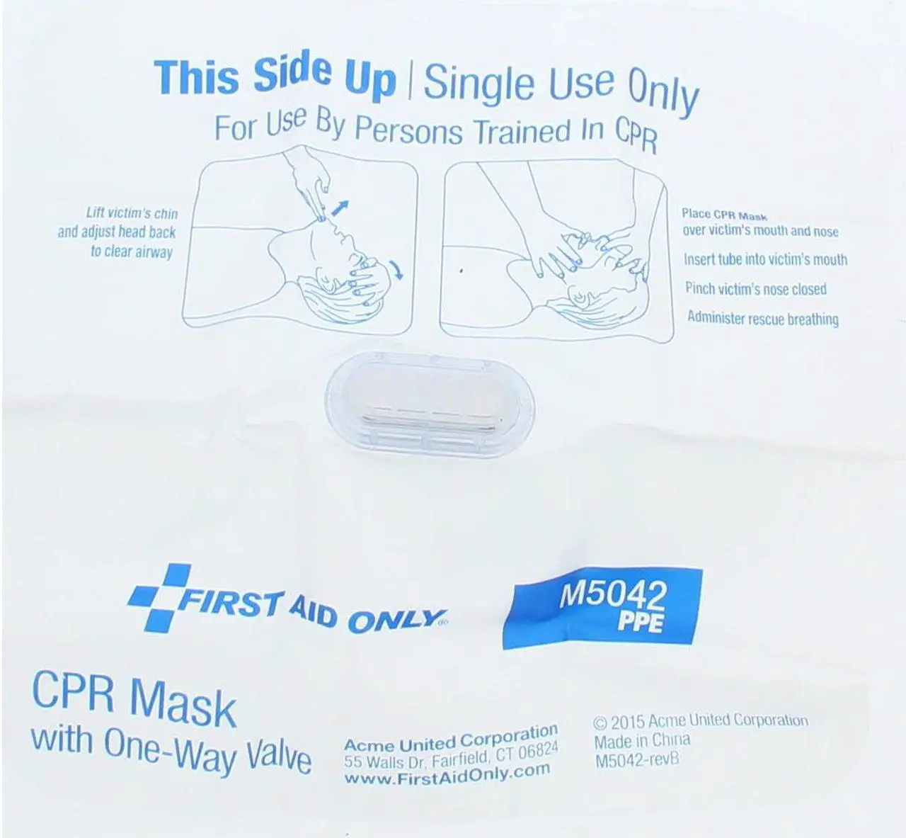 CPR Faceshield ,Universal,Box FIRST AID ONLY 21-011G - Newegg.com