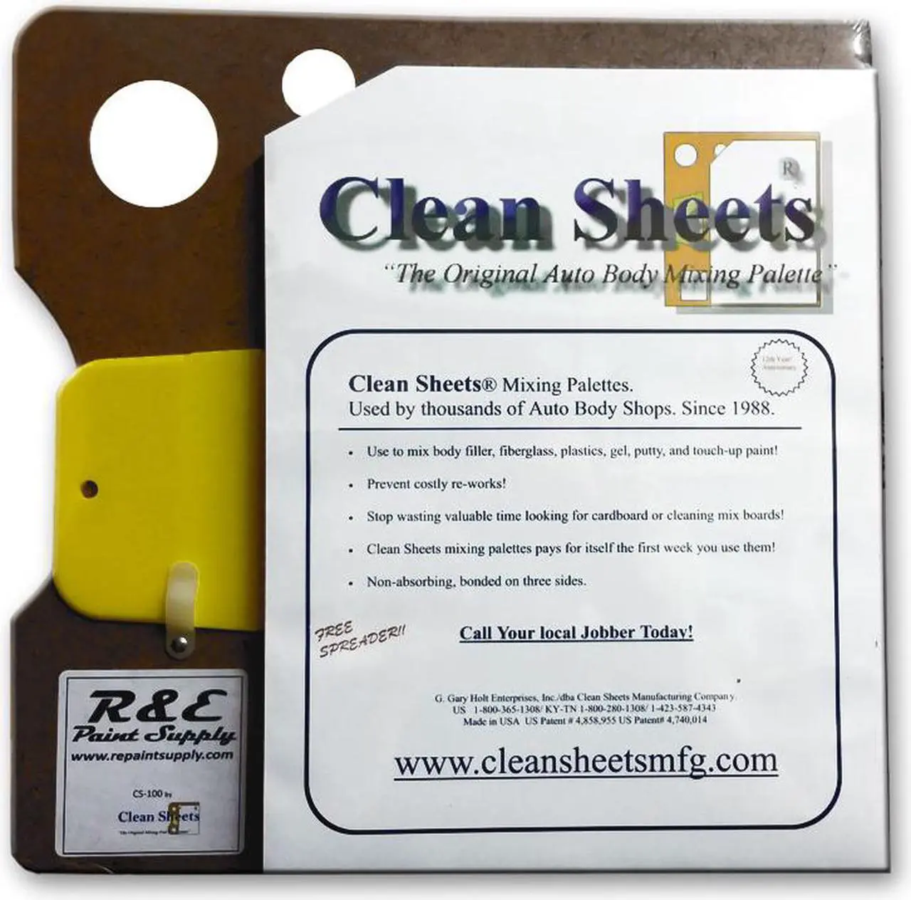 CS 100, Clean Sheets, Auto Body, Mixing Board Tear-Off Quick-Mixing ...