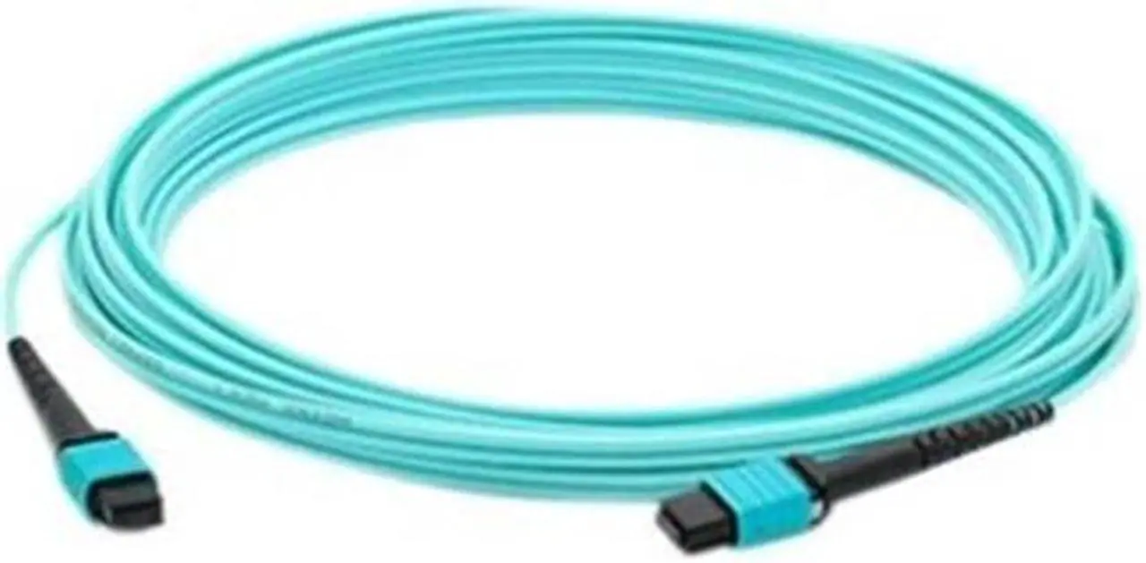 AddOn ADD-MPOMPO-5M5OM4 16.4 ft. MPO/MPO Female to Female Crossover OM4 12 Fiber LOMM Patch ...