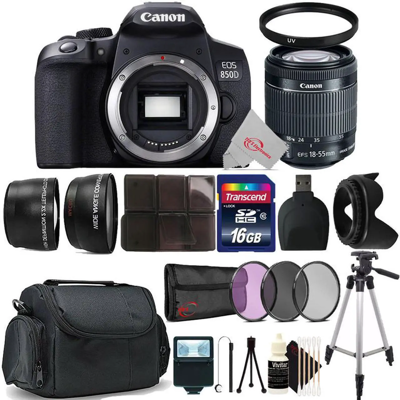 Canon EOS 850D / Rebel T8i DSLR Camera and Filter Accessory Bundle ...