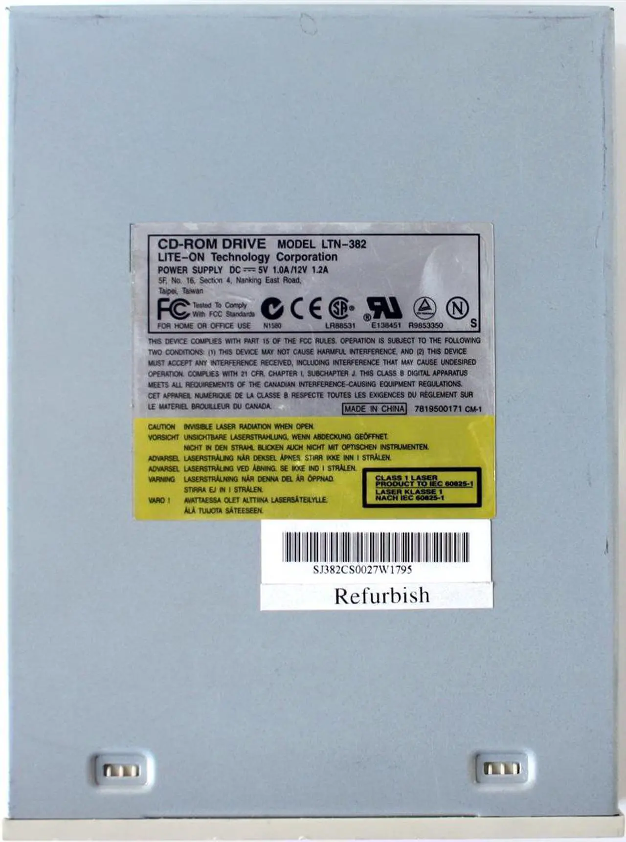 Refurbished: CD-ROM DRIVE 40X LITE-ON LTN-382 - Newegg.com