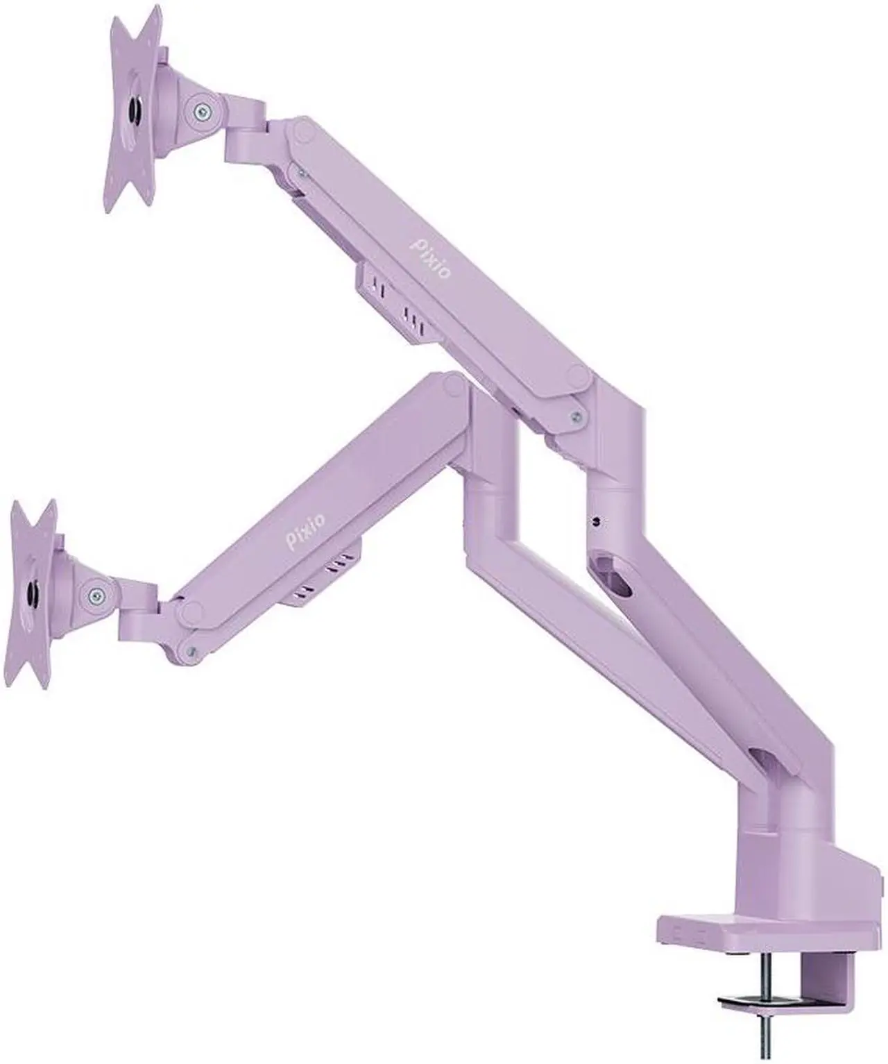 Pixio PS1D Wave Purple Dual Monitor Arm Stand Desk Mount - Fits up to ...