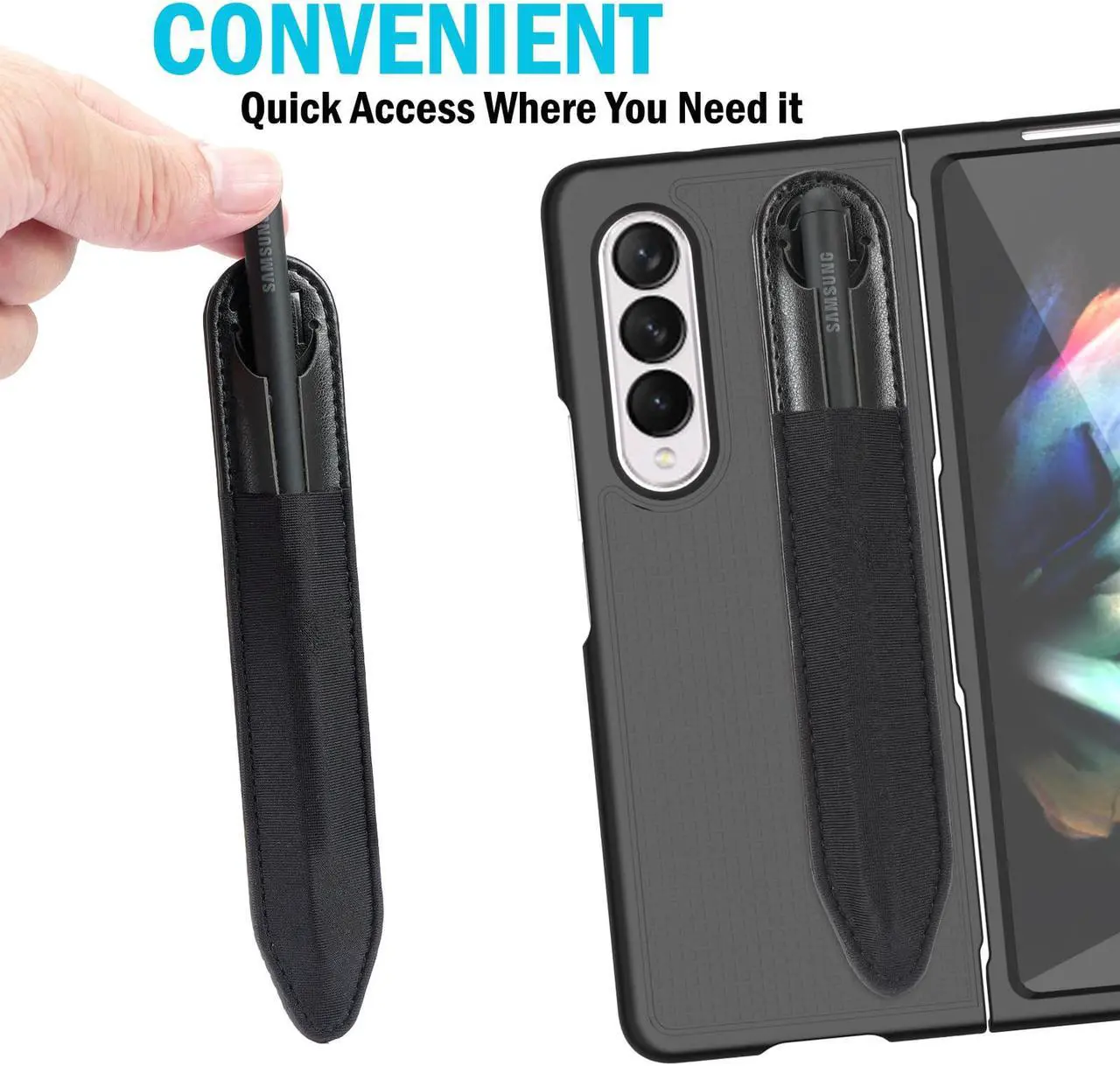 2-Pack Universal Stylus Sleeve Holder Case for Samsung S-Pen Fold ...