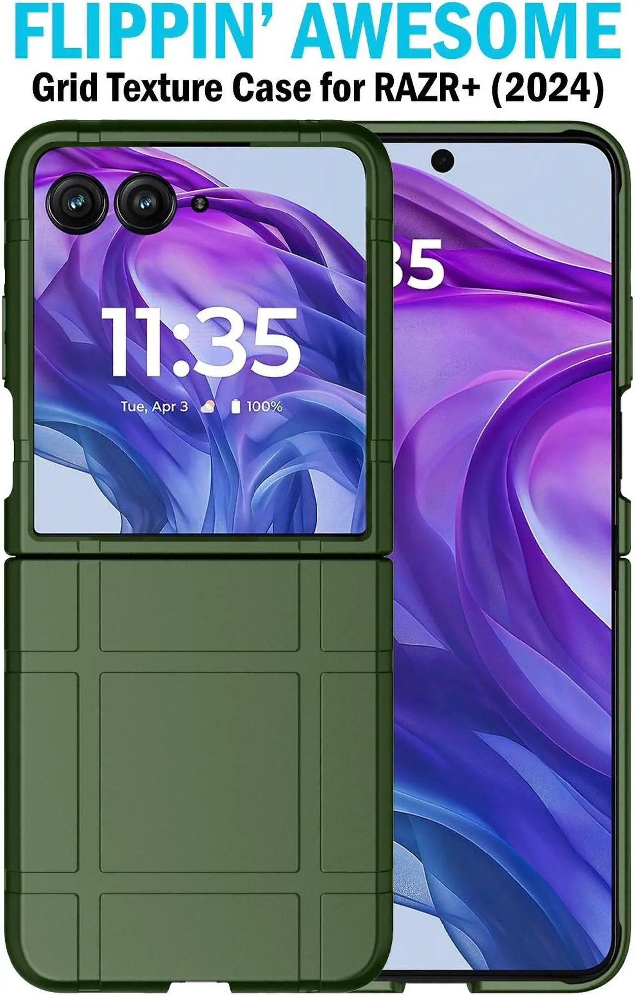 Hard Case and Belt Clip Holster for Motorola RAZR+ 2024 (RAZR 50 Ultra ...