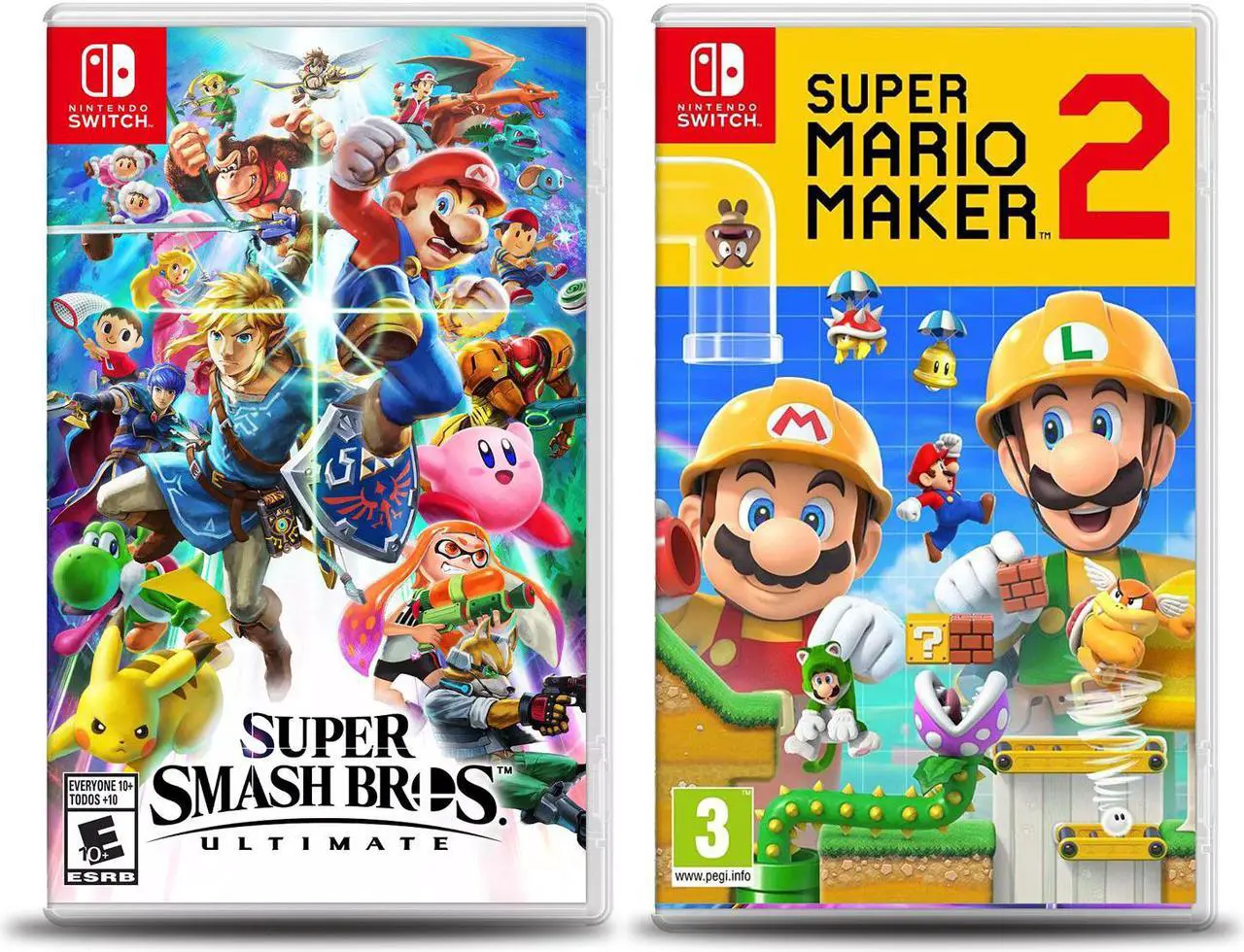 Super Mario Maker 2 - Bundle with Super Smash Bros. Ultimate - Newegg.com