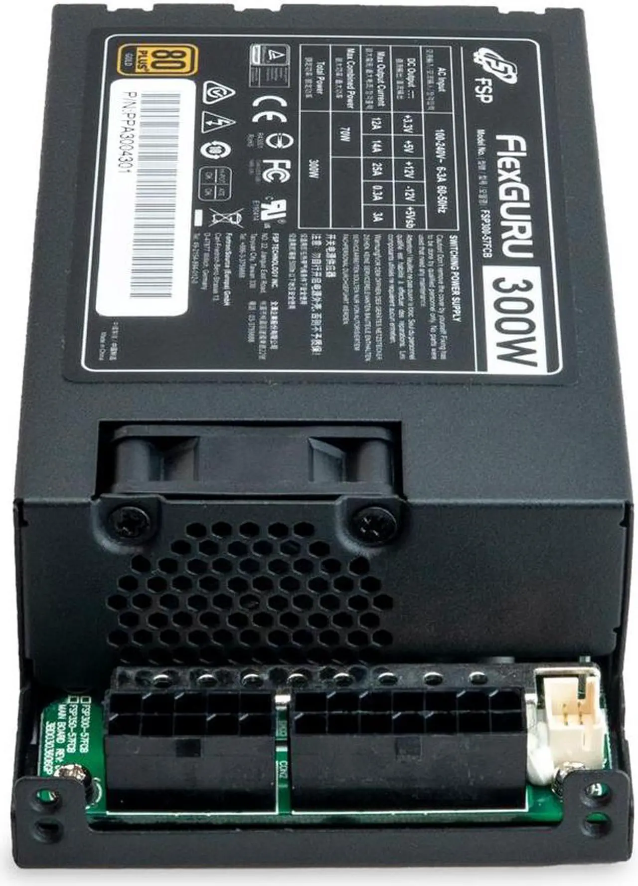 FSP FlexGURU Power Supply, Flex ATX 300W, 80 Plus Gold, Full Modular (FSP300-57FCB) - Newegg.com