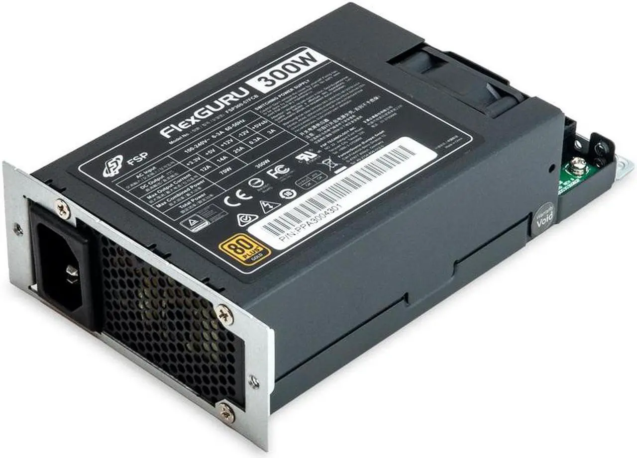 FSP FlexGURU Power Supply, Flex ATX 300W, 80 Plus Gold, Full Modular ...