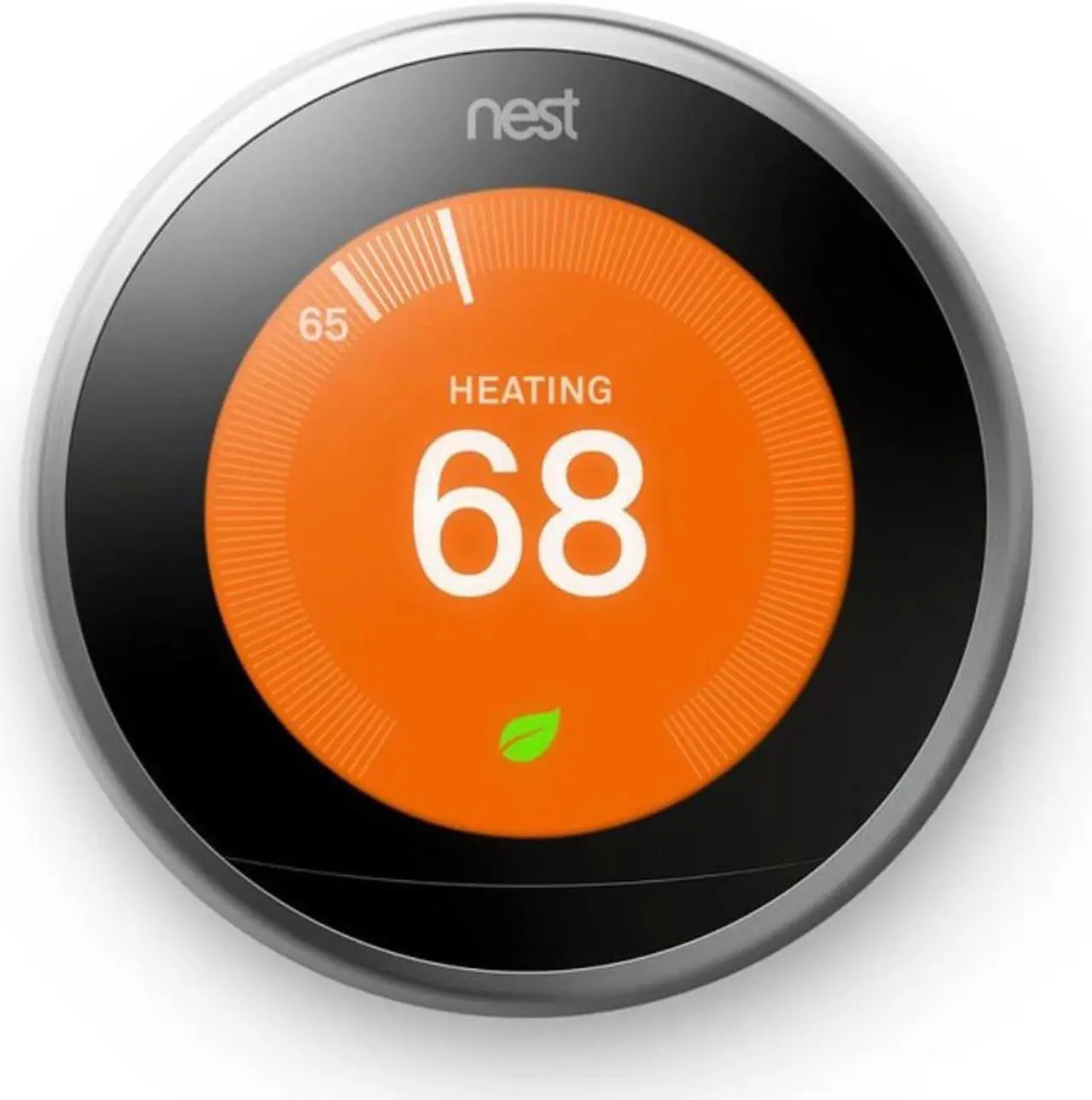 Nest Smart Learning Wi-Fi Programmable Thermostat, 3rd Gen, Stainless ...