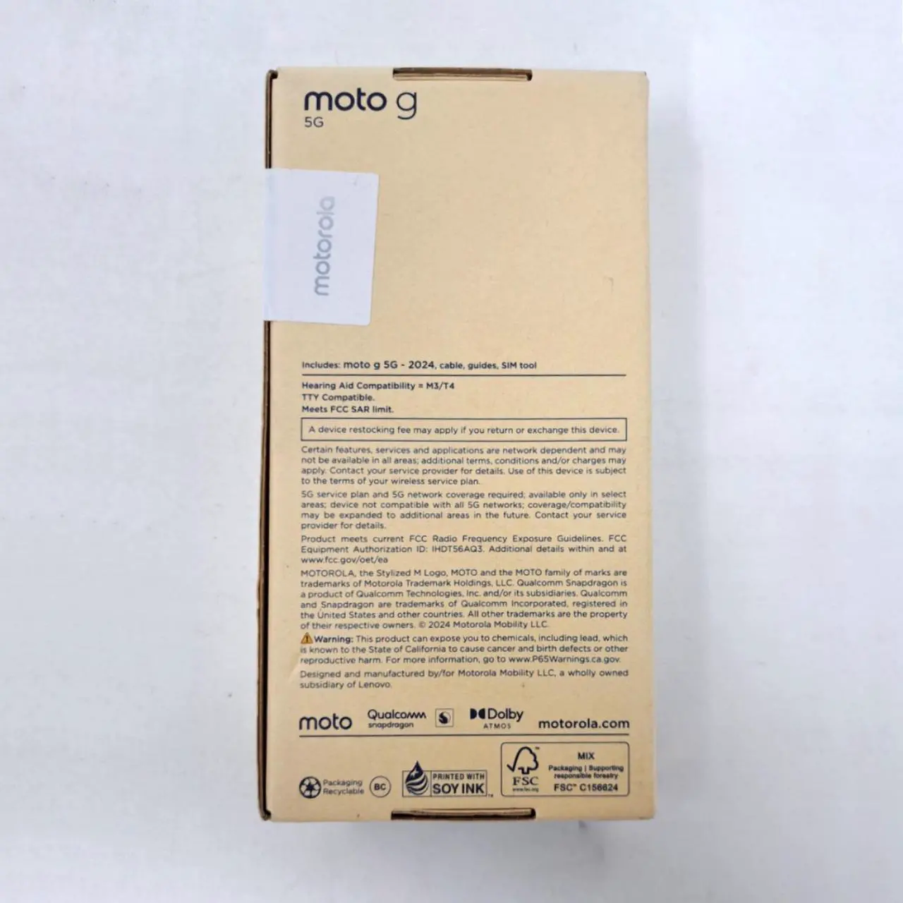 Motorola Moto G 5G 2024 128GB SM-XT2417-1 Factory Unlocked 6.6 in 4GB ...