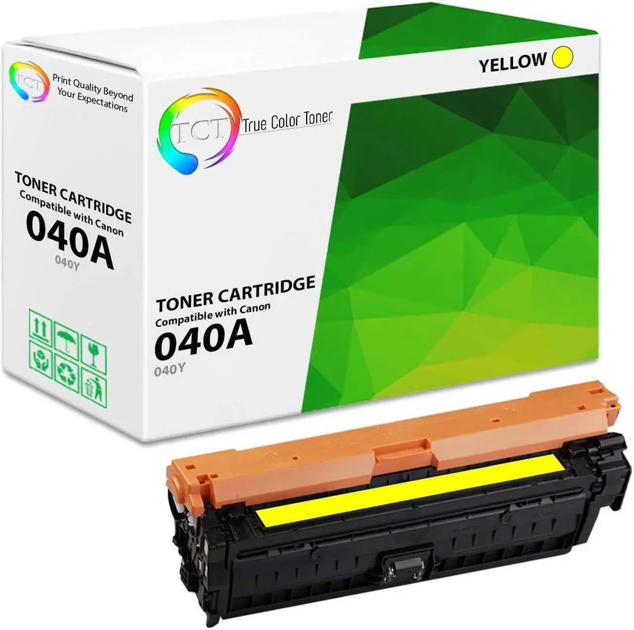 True Color Toner 040A Yellow Toner Cartridge - Premium Compatible ...