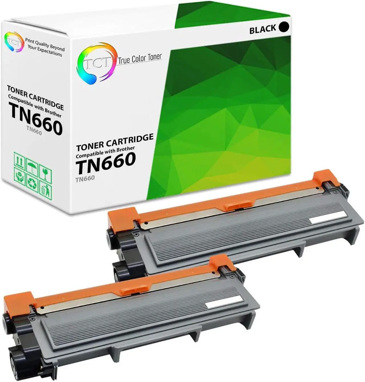 True Color Toner TN660 Toner Cartridge 2 Pack - Premium Compatible ...