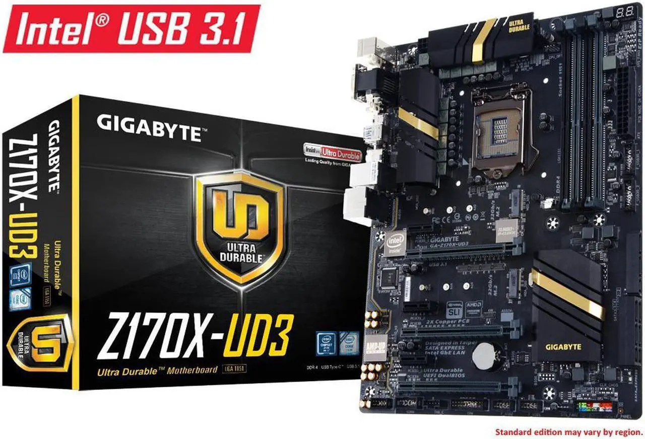 Refurbished: GIGABYTE GA-Z170X-UD3 LGA1151/ Intel Z170/ DDR4 ATX Motherboard - Newegg.com